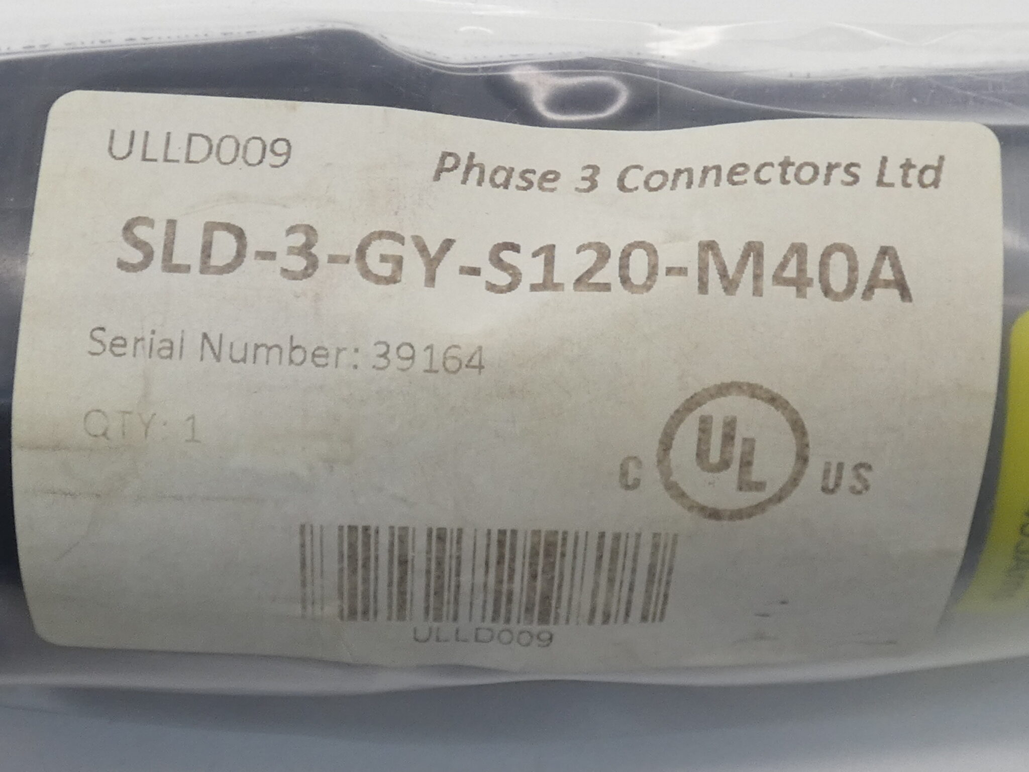 P3Connectors Powersafe SLD-3-GY-S120-M40A Connector, Phase 3, 455A ...