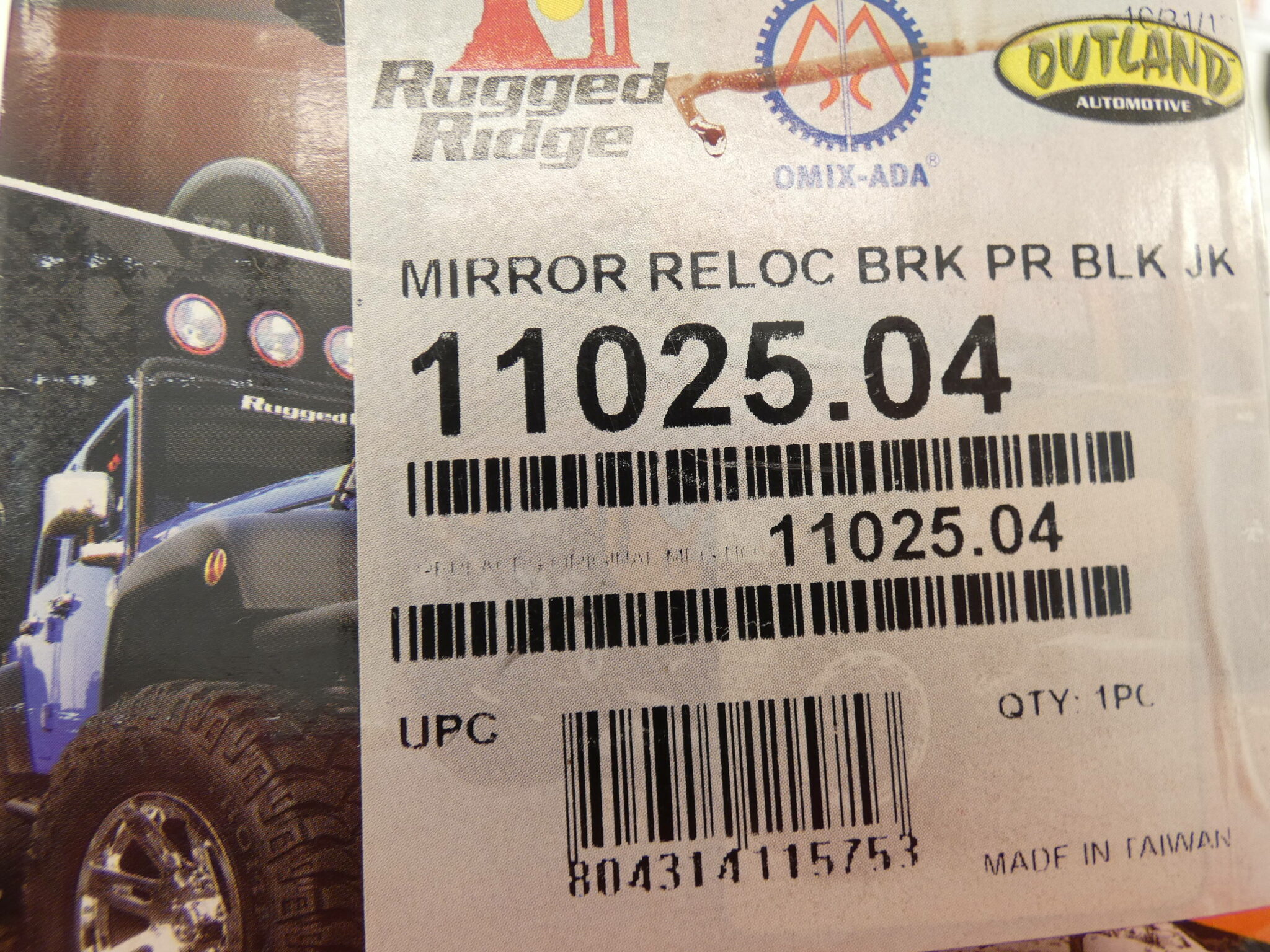 Rugged Ridge 11025.04 Mirror Relocation Kit for Jeep Wrangler – GPM Surplus