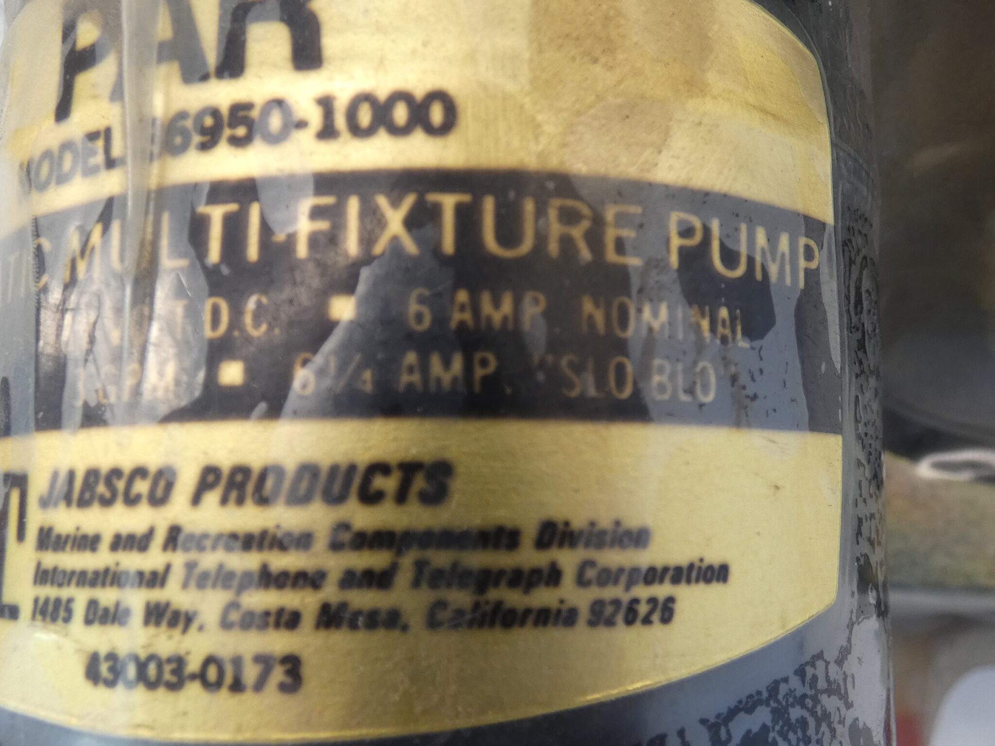 ITT Jabsco 36950 1000 PAR Water System Pump, 3GPM – GPM Surplus