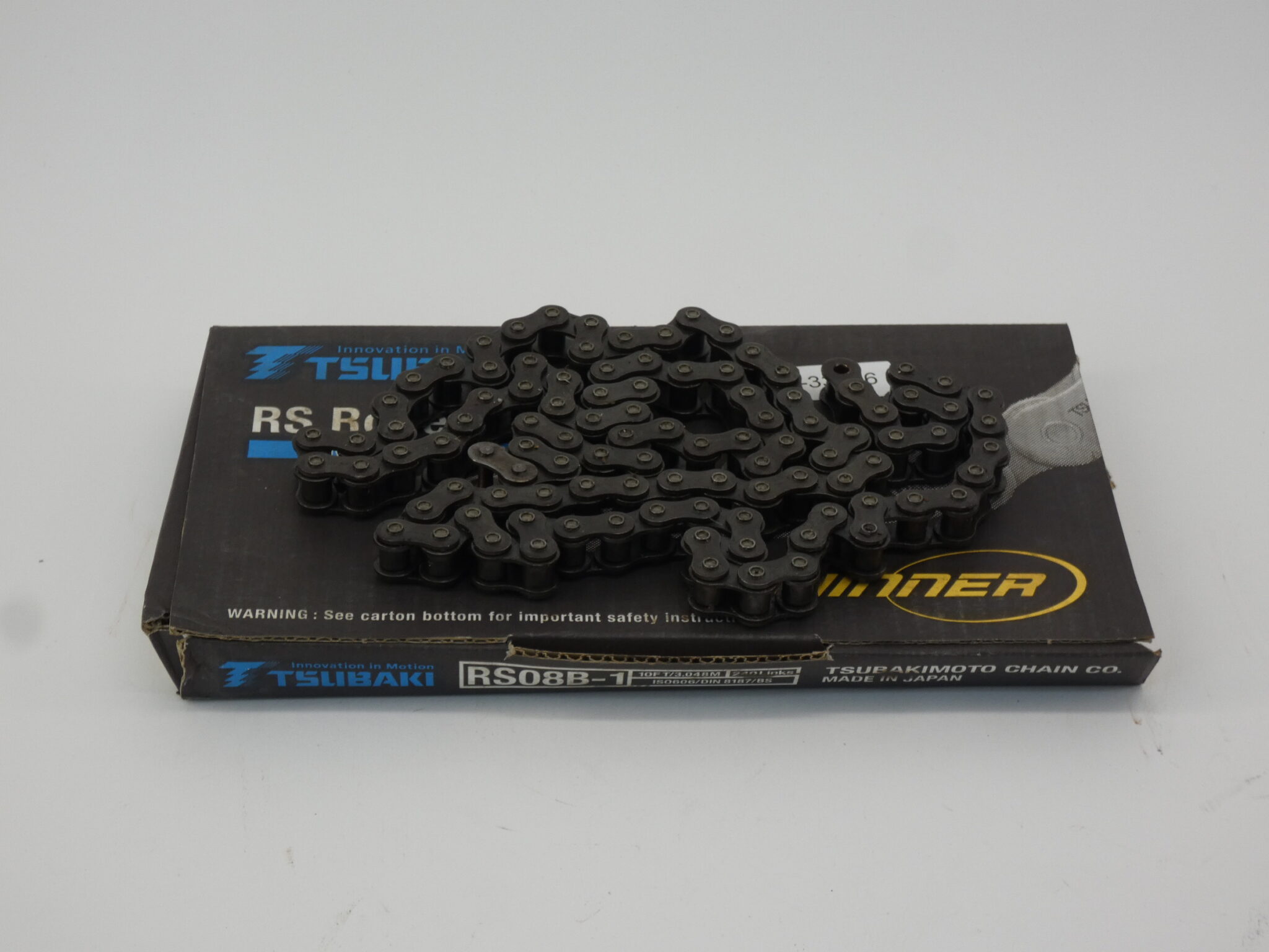 Tsubaki RS08B1 Roller Chain, 4.3FT, 51″ – GPM Surplus