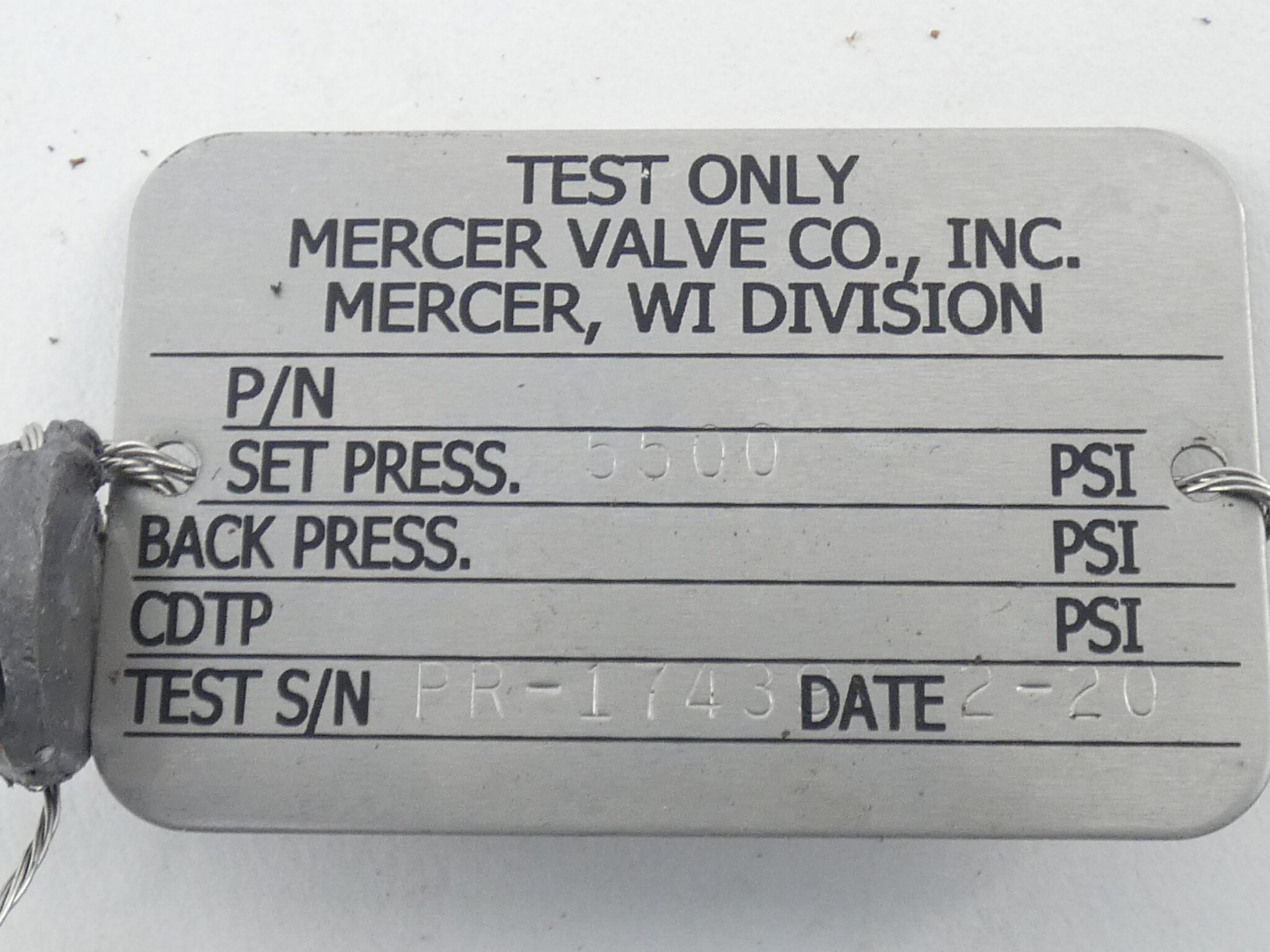 *Rebuilt* Mercer 91-M2C61P5641 Pressure Safety Relief Valve, 3/4″, 5500 ...