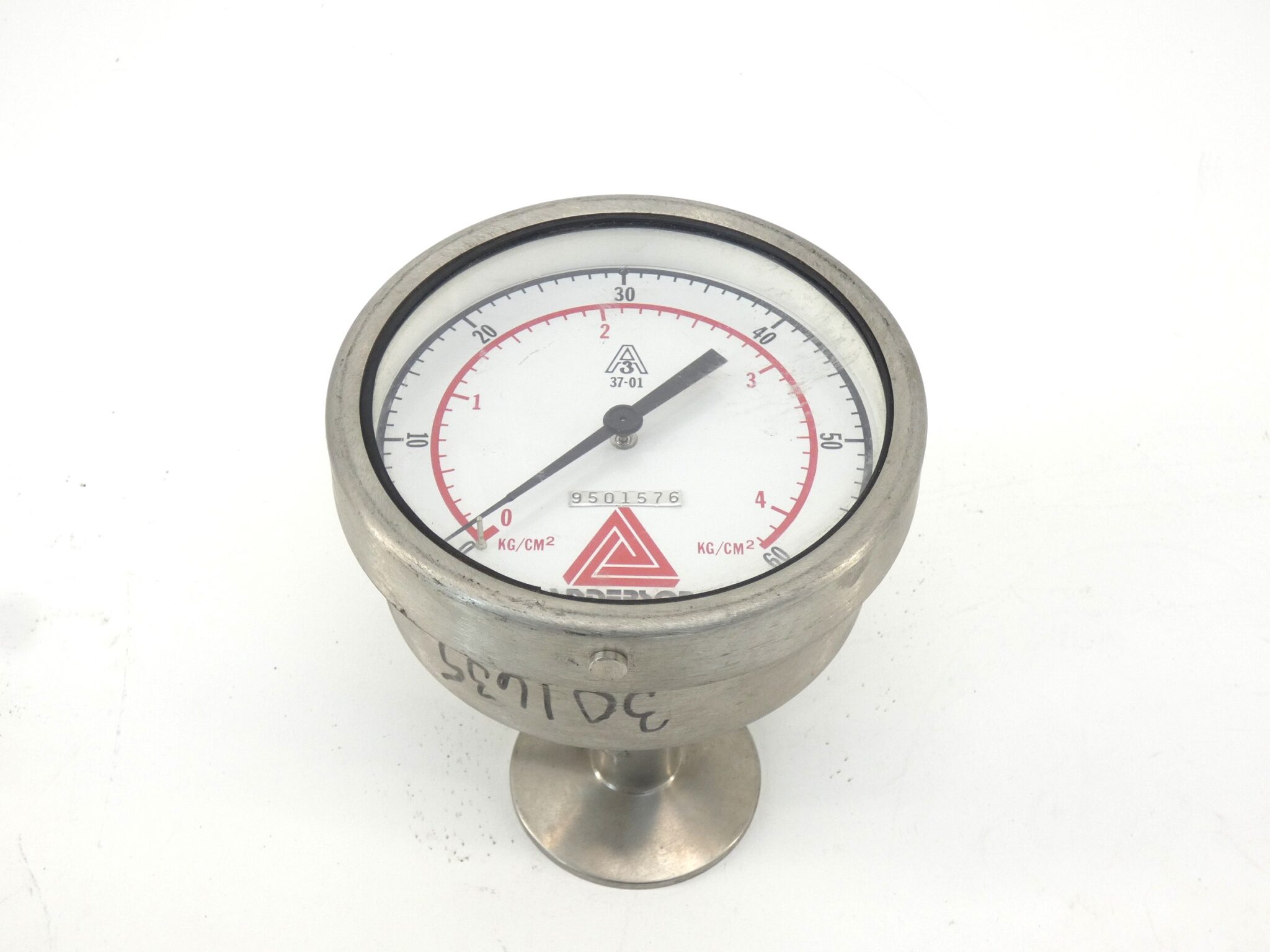 Anderson Gauge 0-60PSI, 0-4 BAR, Back Connection – GPM Surplus