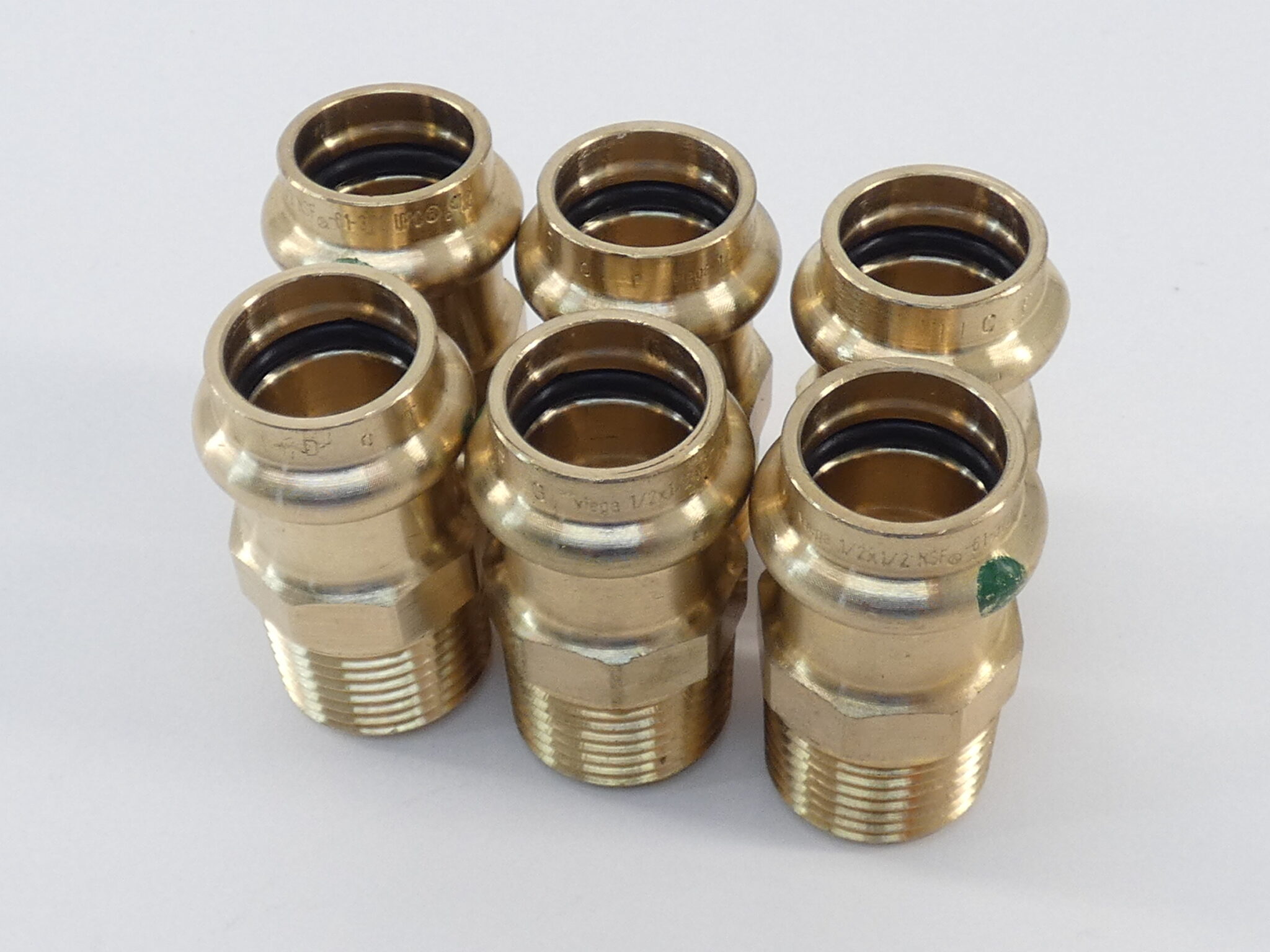 *Lot of 6* Viega Propress 1/2×1/2 Copper Threaded Adapter Fitting – GPM ...