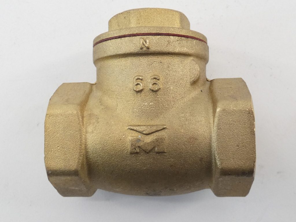 *Lot of 3* Mueller 101-005NL 1″ Brass Swing Check Valve 200 PSI 200WOG ...