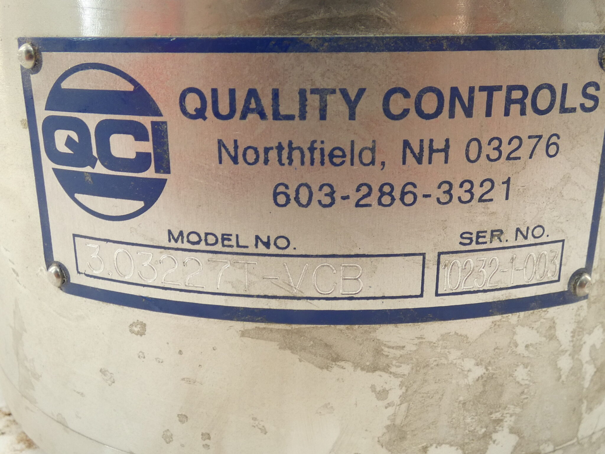 QCI 3.03227T-VCB 3″ Valve – GPM Surplus