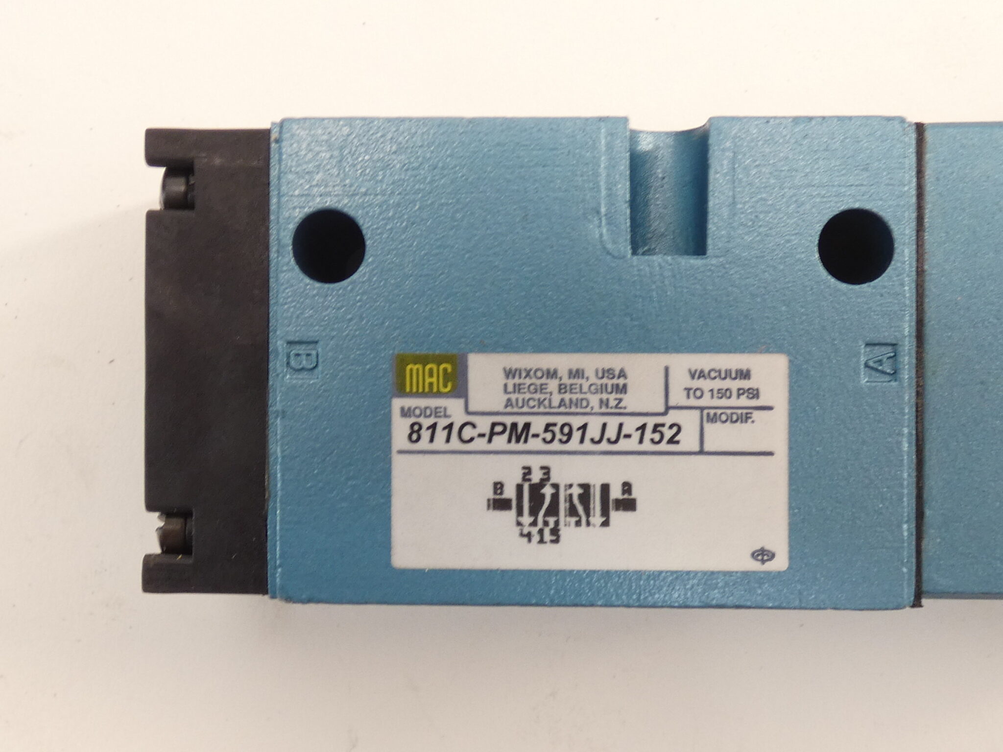 Mac 811C-PM-591JJ-152 Pneumatic Solenoid Valve 24VDC 2.5W – GPM Surplus