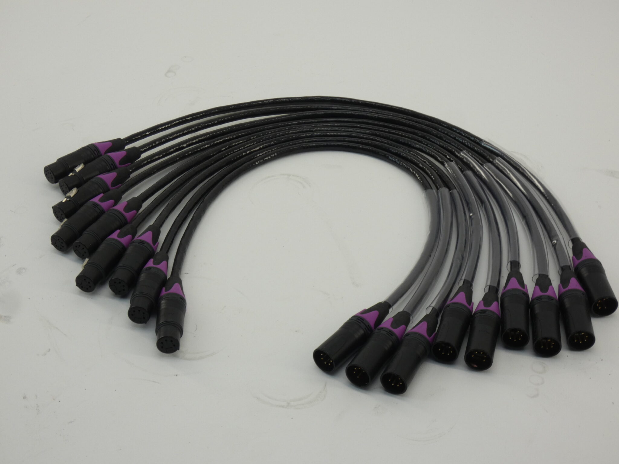 *Lot of 9* TMB 2′ Proplex 5 Pin DMX Cable – GPM Surplus