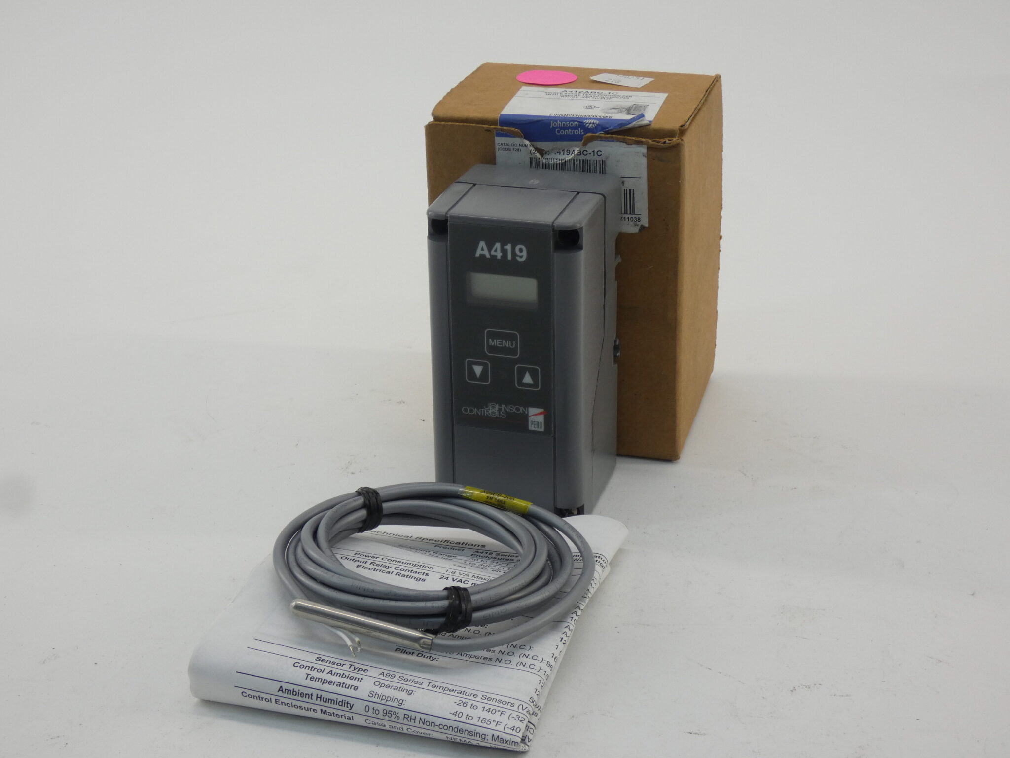 Johnson Controls A419ABC-1C Single Stage Temperature Controller – GPM ...