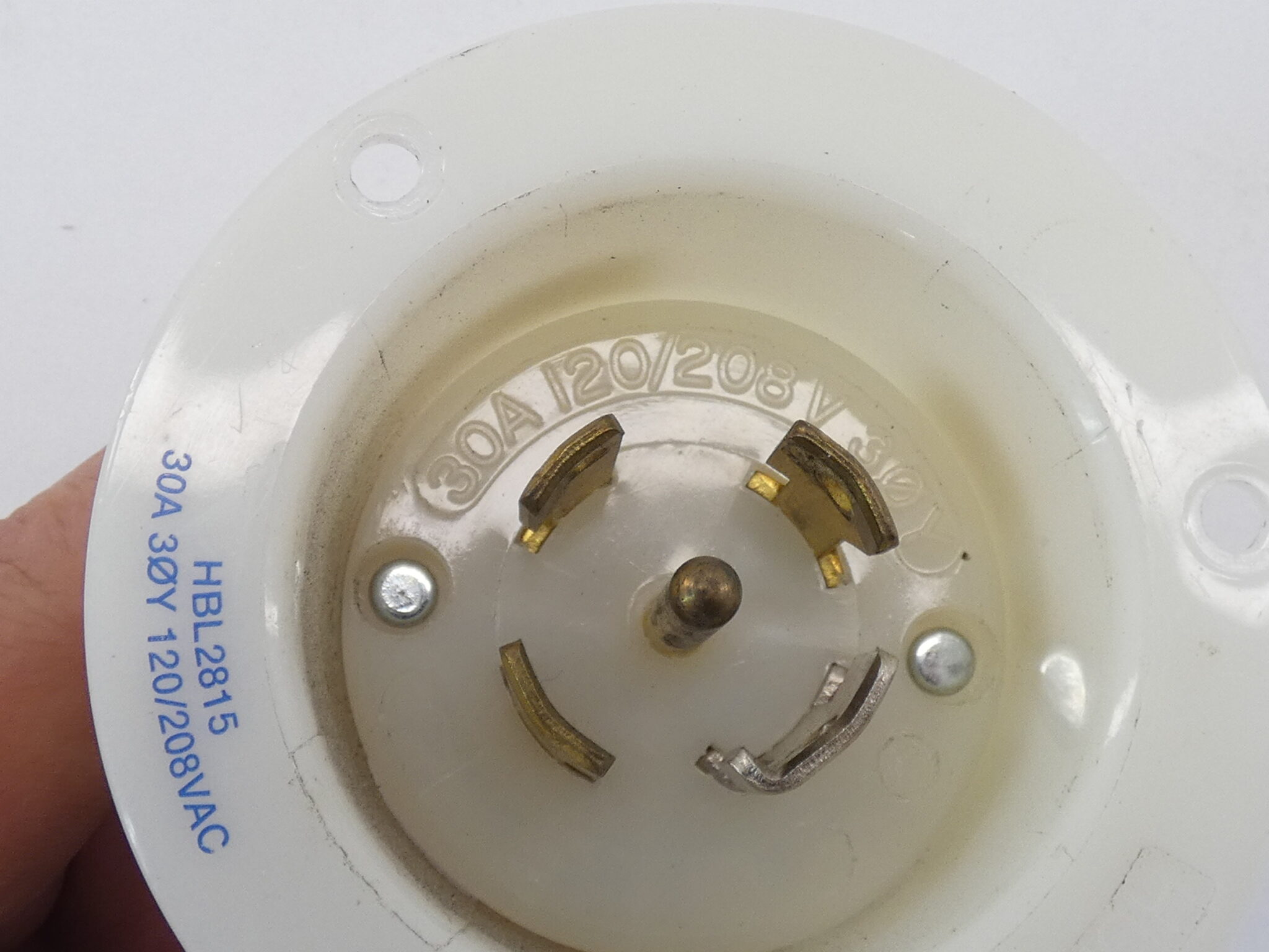 Hubbell HBL2815 Flanged Inlet Locking Plug 30A 120/208V – GPM Surplus