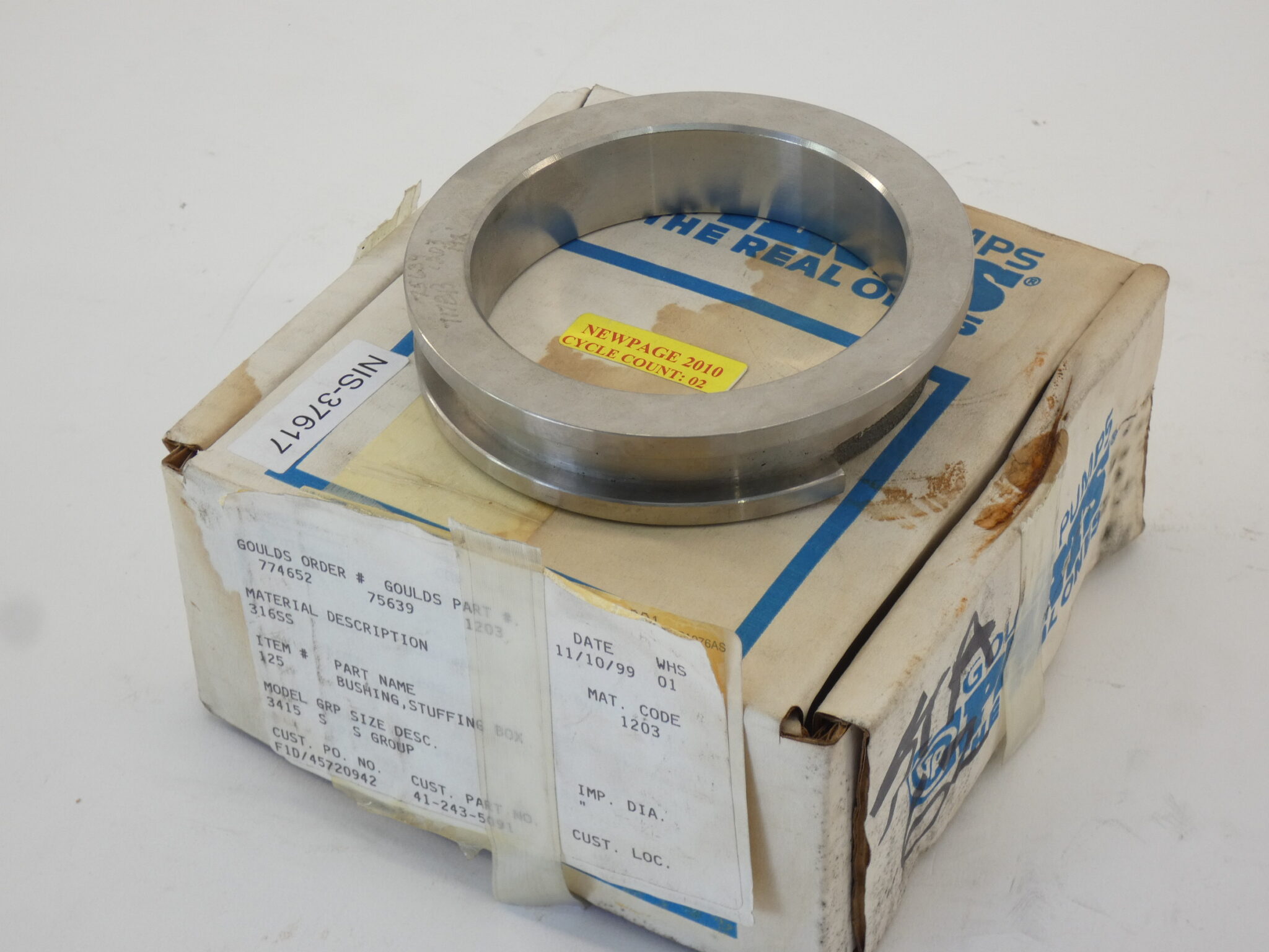 Goulds Pumps Stuffing Box Bushing 316SS Group S Stainless Steel – GPM ...