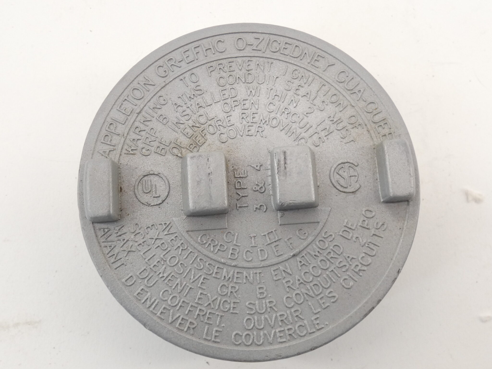 EGS Appleton GRT75 Conduit Outlet Box 3/4″ Malleable Iron Explosion ...