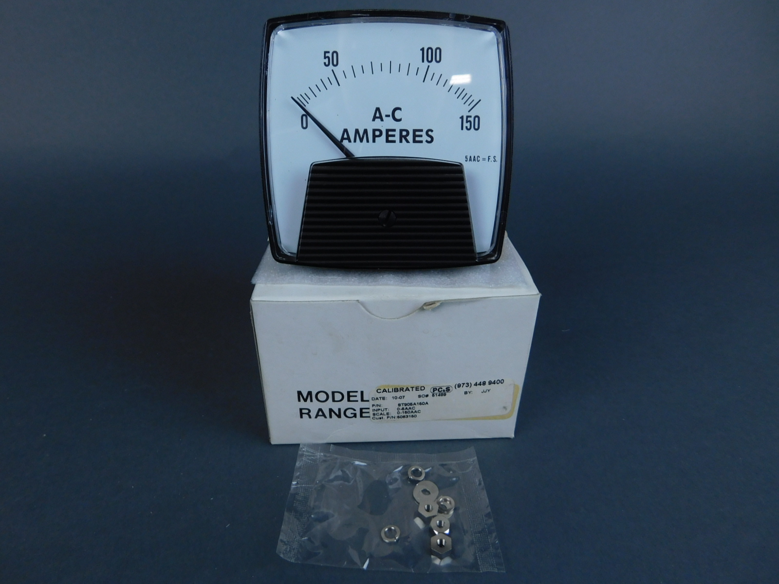 PC&S ST905A150A 3.5″ AC Amperes Panel Meter, 0-150A/AC, 0-5A/AC – GPM ...