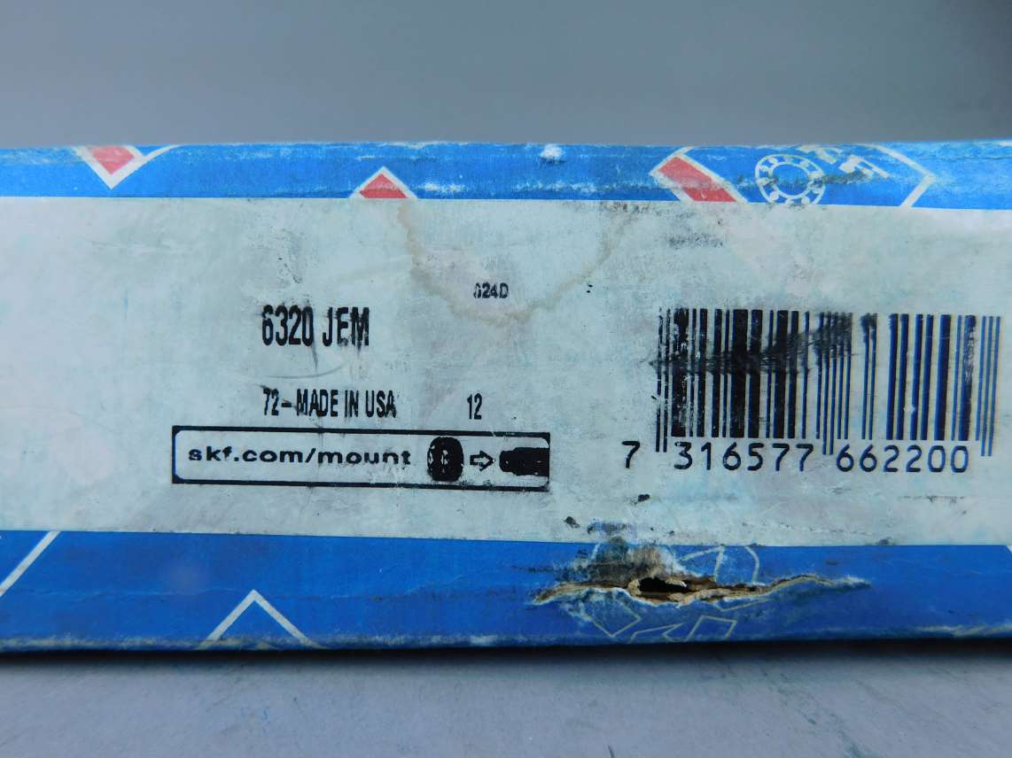 SKF 6320 JEM Bore Deep Groove Ball Bearing – GPM Surplus