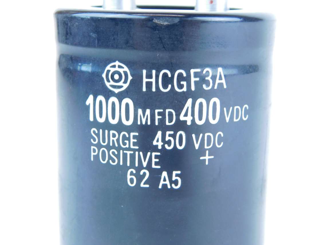 1000 MFD 400 VDC Capacitor HCGF3A – GPM Surplus