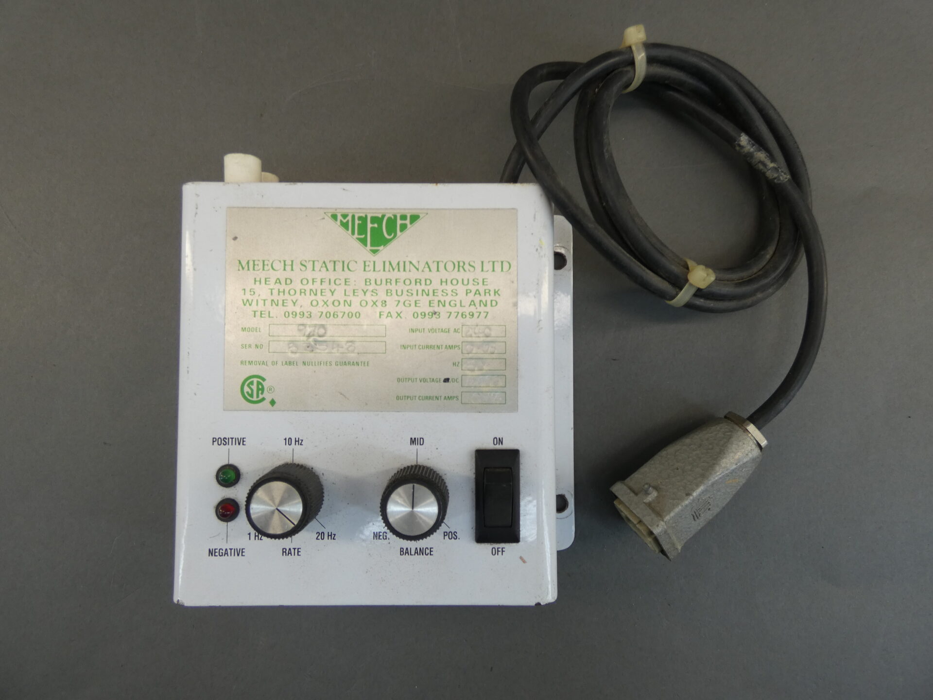 Meech 970 Static Eliminator, 130VAC, 50HZ – GPM Surplus
