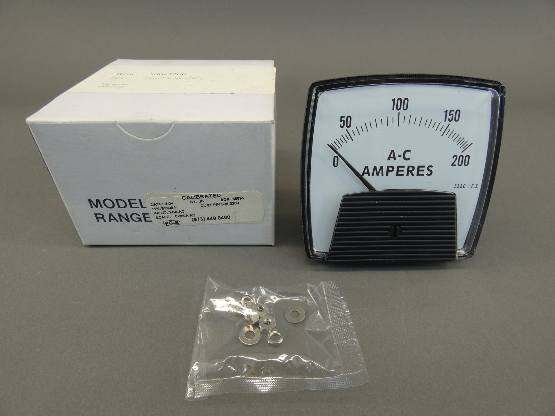 PC&S ST905A 3.5″ AC Amperes Panel Meter, Scale: 0-200AAC, E205138 – GPM ...