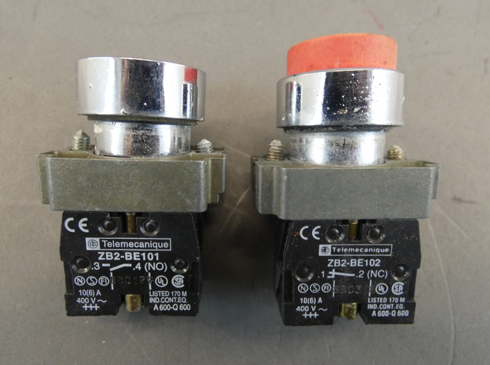 *Lot of 13* Telemecanique ZB2-BE101 ZB2-BE102 Pushbuttons, Red, Green ...