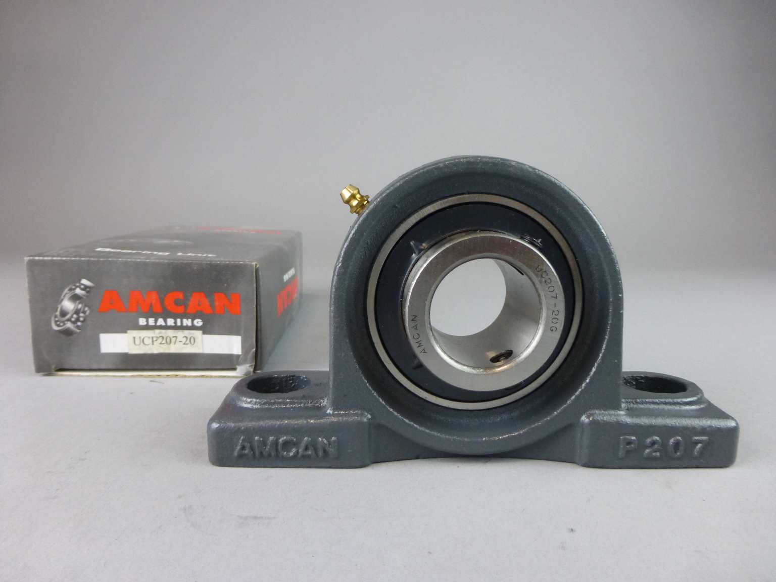 Amcan 1-1/4″ Bearing and Pillow Block UC207-20G UCP207-20 – GPM Surplus