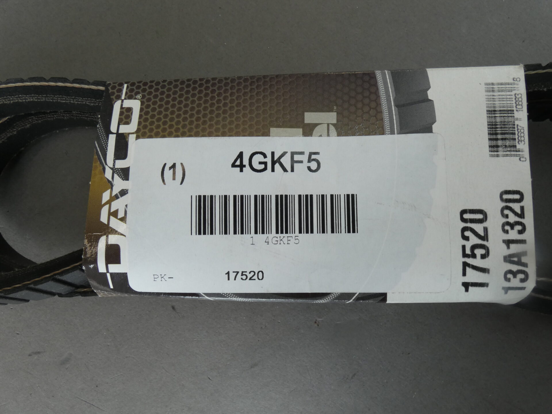 Dayco 4GKF5 17520 V Belt, Gold Label – GPM Surplus