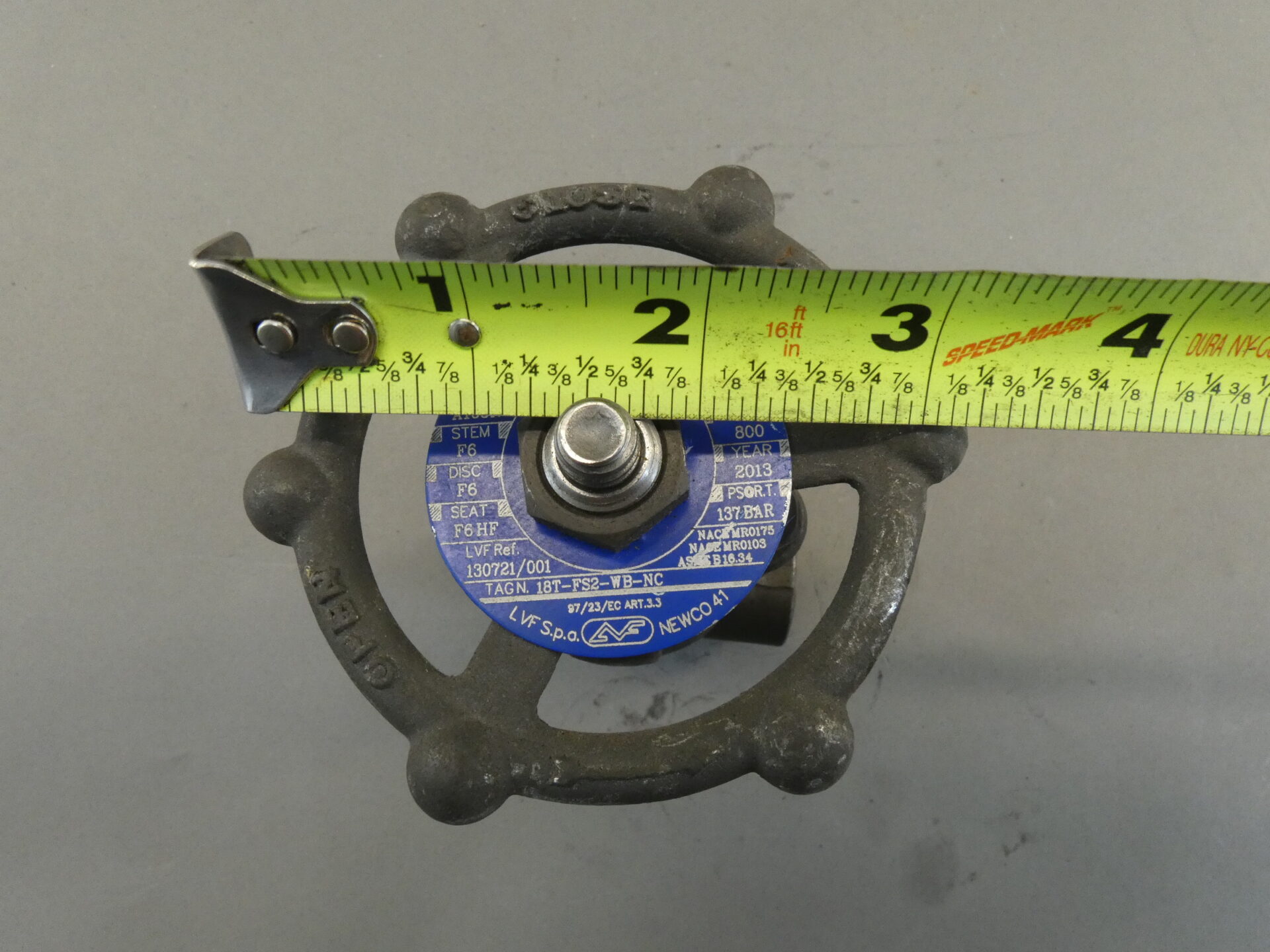 LVF WR103 Steel 1/2″ Gate Valve, Class 800, Newco – GPM Surplus