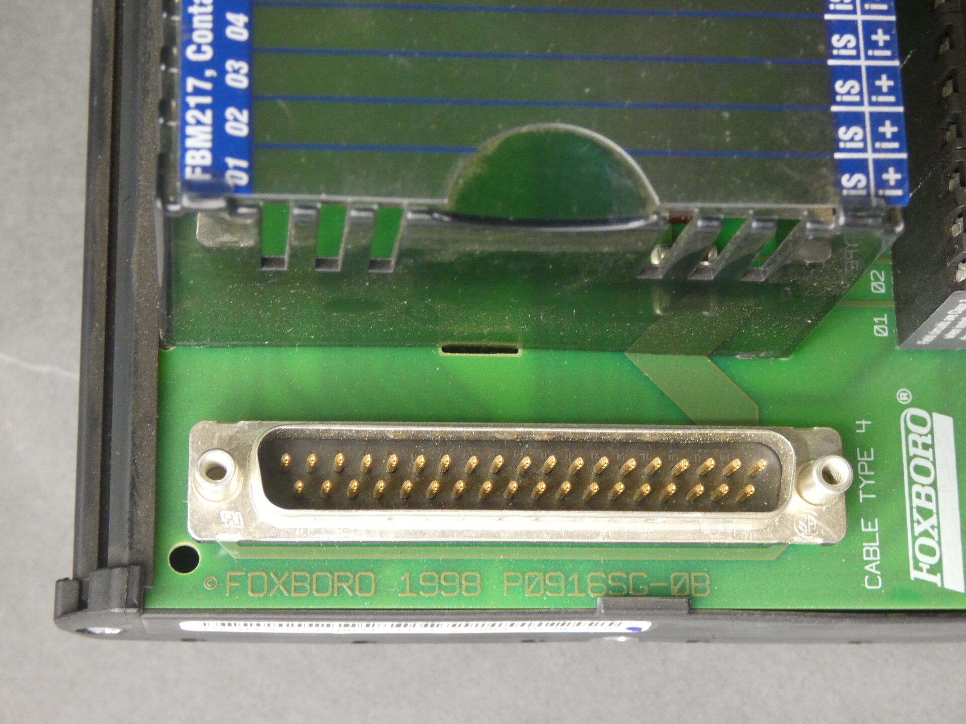 Foxboro P0916SG-0B PLC Module Control Board W/ DIN Mount Base – GPM Surplus
