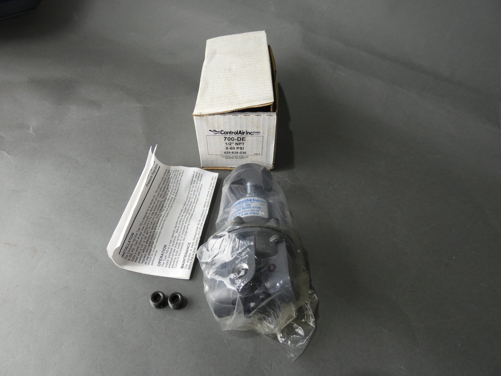 ControlAir 700-DE 1/2″ NPT 0-60PSI Pressure Regulator – GPM Surplus