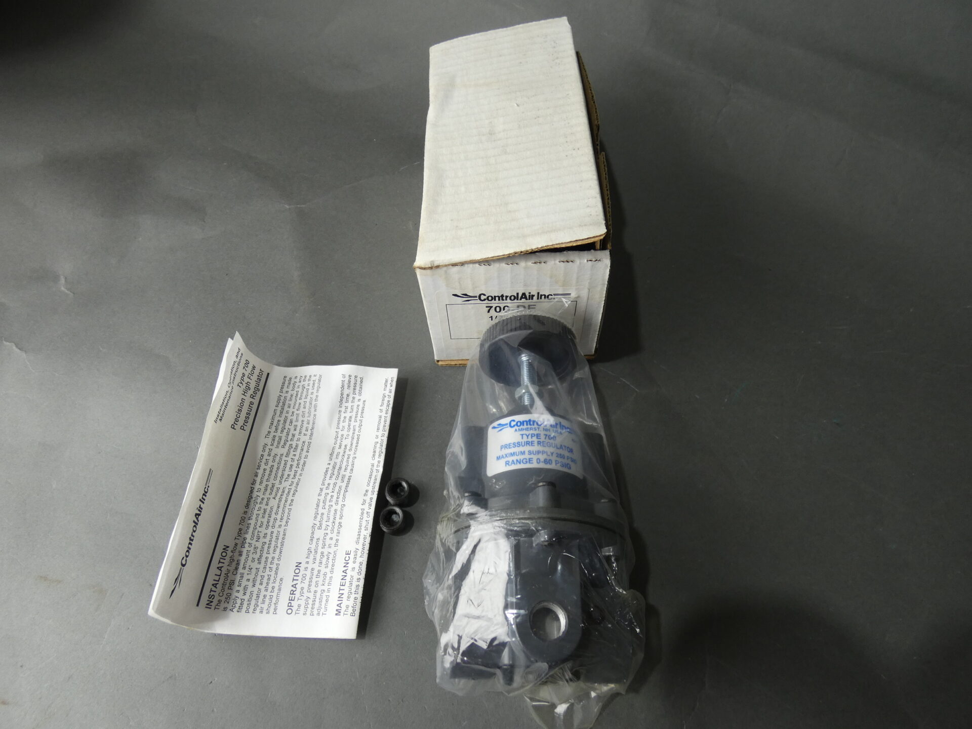 ControlAir 700-DE 1/2″ NPT 0-60PSI Pressure Regulator – GPM Surplus