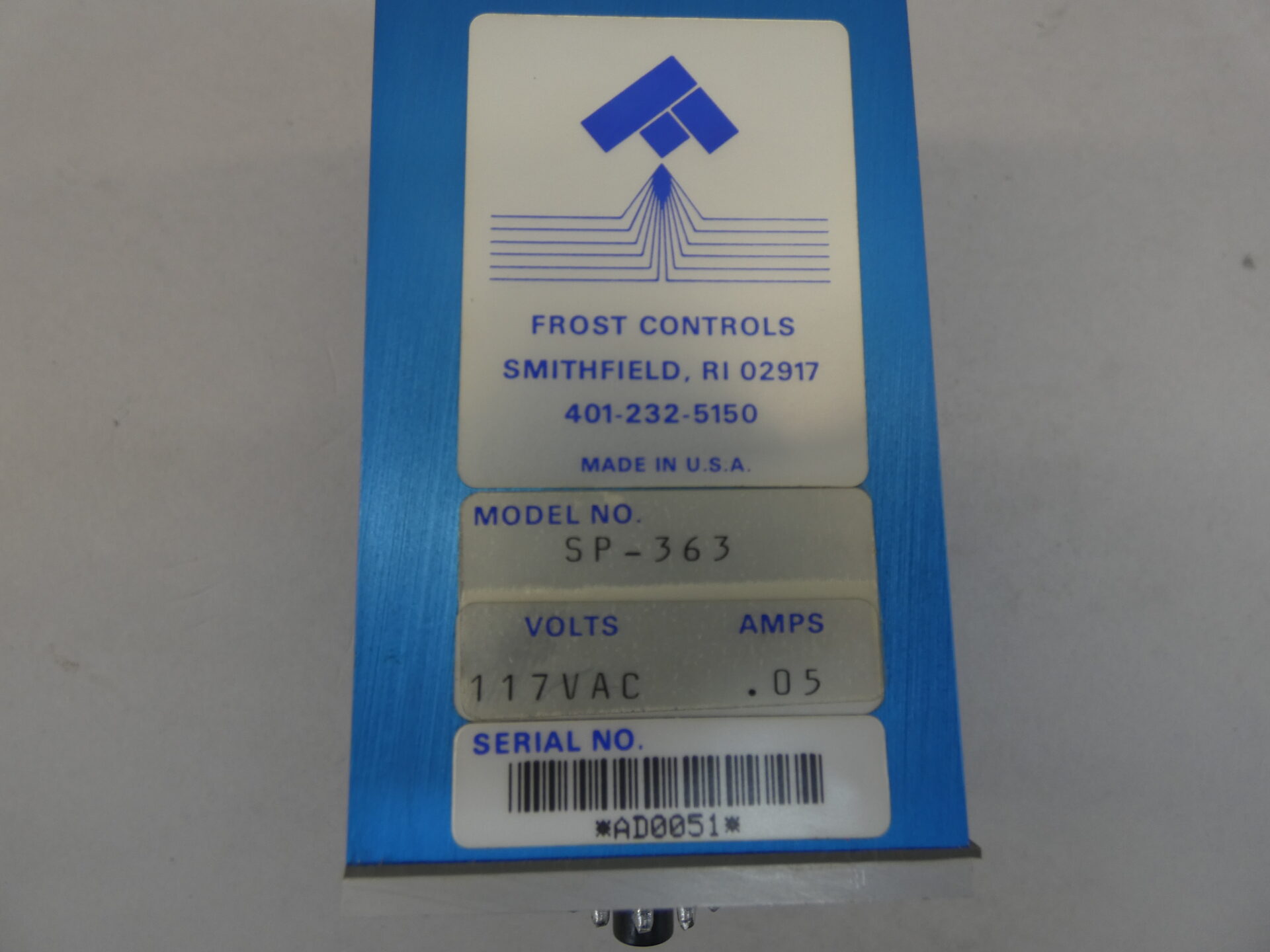Frost Controls SP-363 Contact Relay 117VAC .05A PRCM Series – GPM Surplus