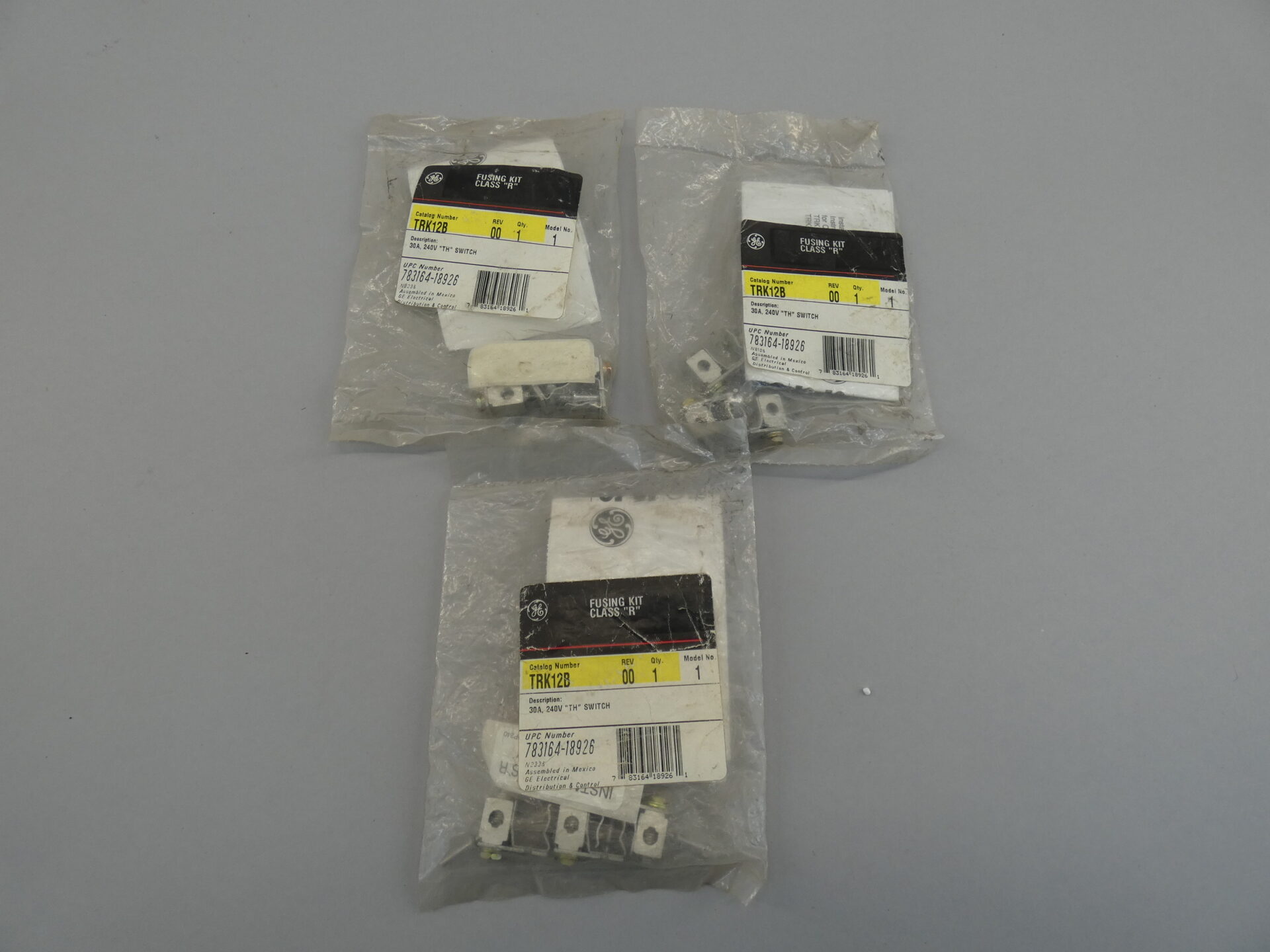 *Lot of 3* General Electric TRK12B Class R Fusing Kit – GPM Surplus