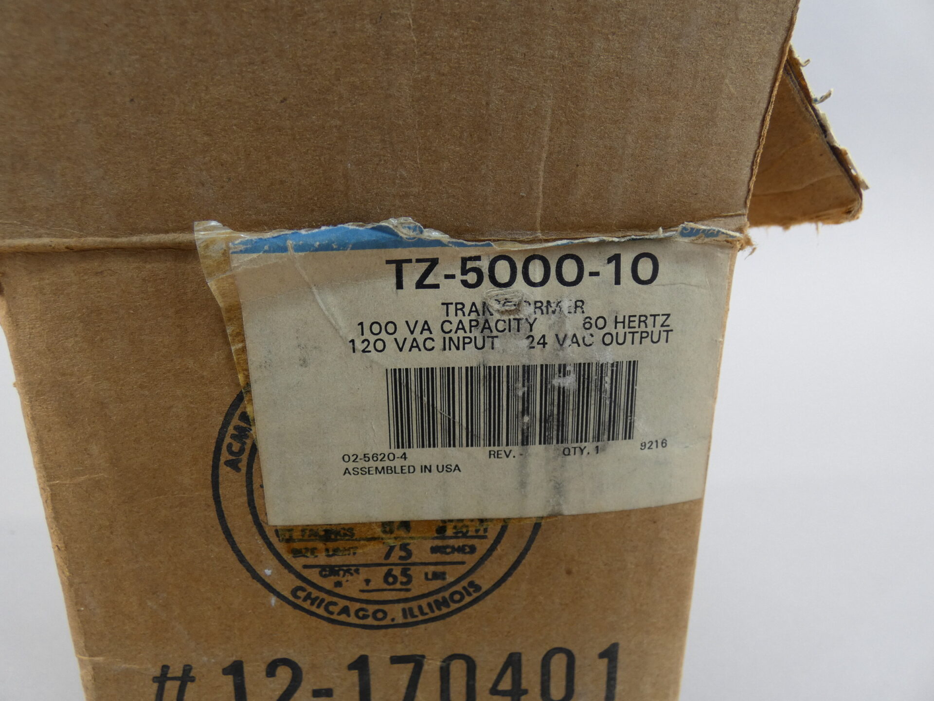 Johnson Controls TZ-5000-10 Transformer – GPM Surplus