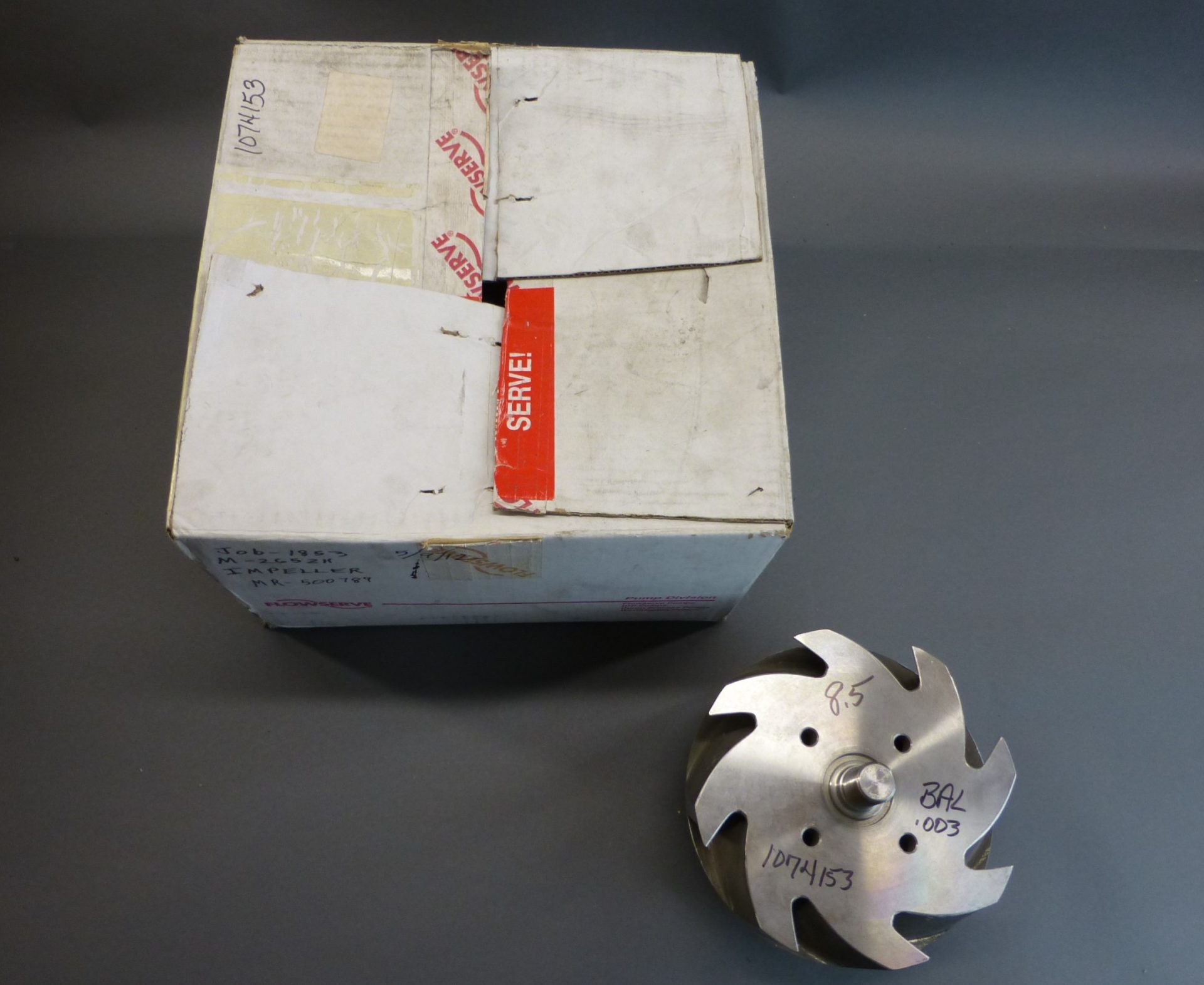 8.5″ Flowserve MY50824A100 Durco 6×4-10H Pump Impeller, AR103RV – GPM ...