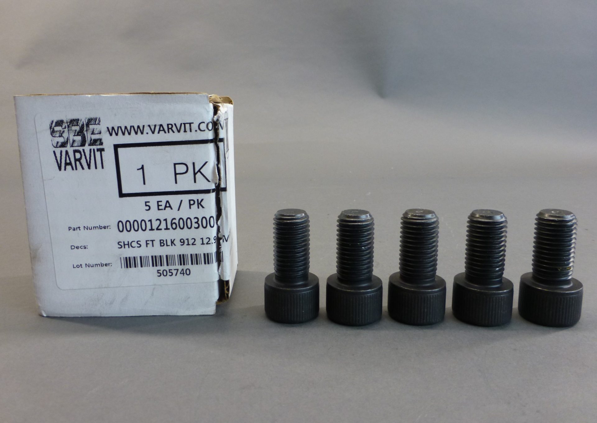 *Box of 5* SBE Varvit 0000121600300 Screws SHCS FT BLK 912 12.9 M16X30 ...