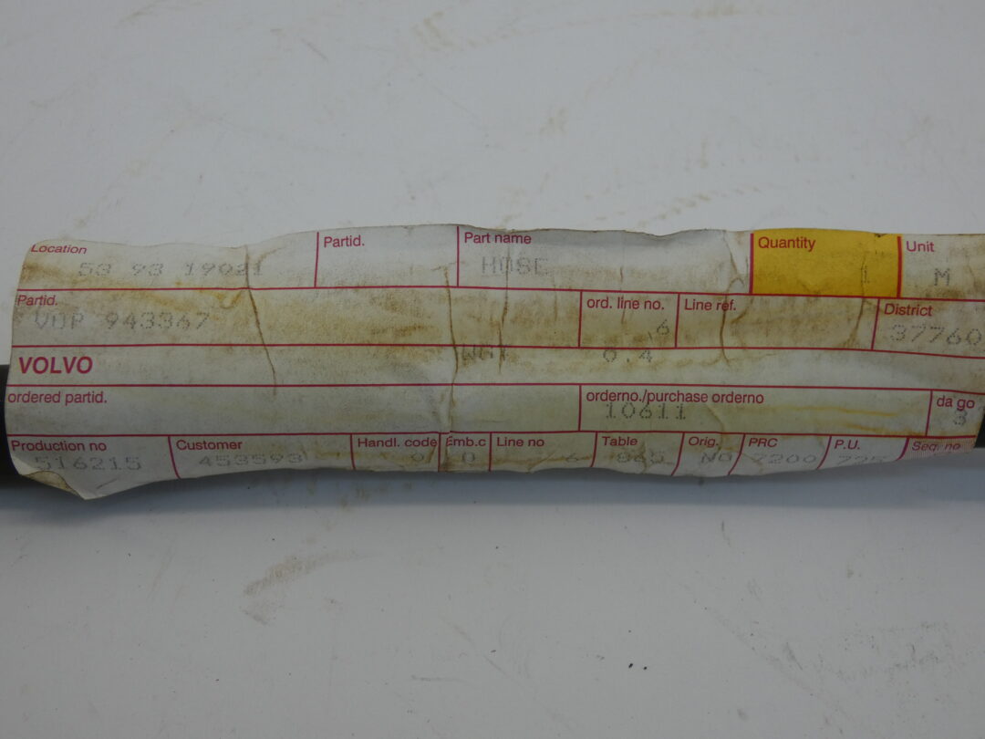 Volvo 943367 Radiator Hose, 27′ 5″ – GPM Surplus