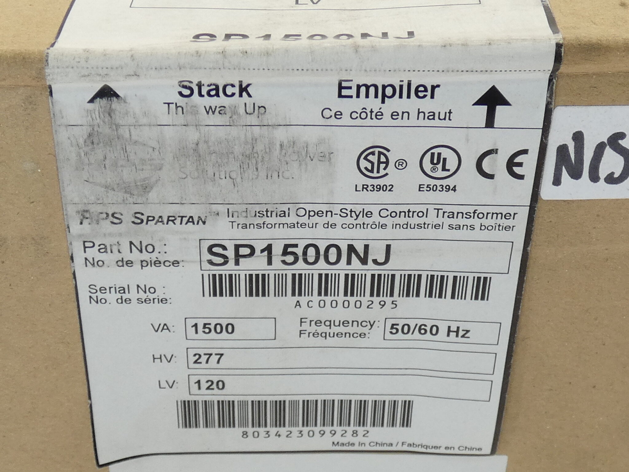 HPS Spartan SP1500NJ Industrial Open-Style Control Transformer – GPM ...