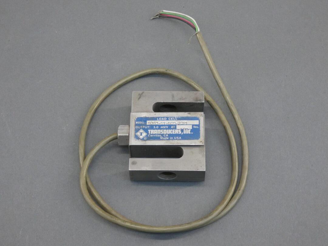 Transducers Inc 9363-D1-500-20P1 Load Cell 3mV/V at 500Lbs – GPM Surplus