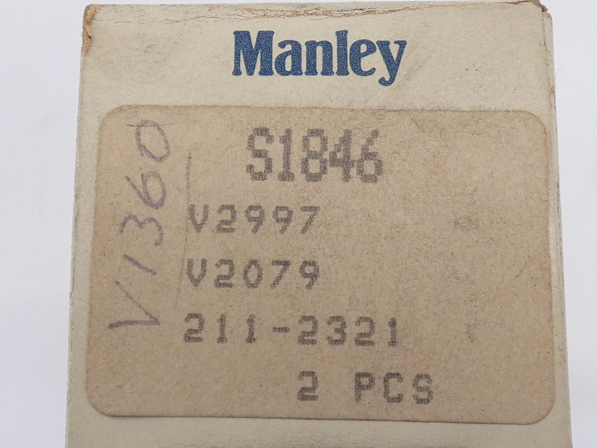 *Lot of 2* Manley S1846 Engine Intake Valves, 211-2321, V2079, V2997 ...