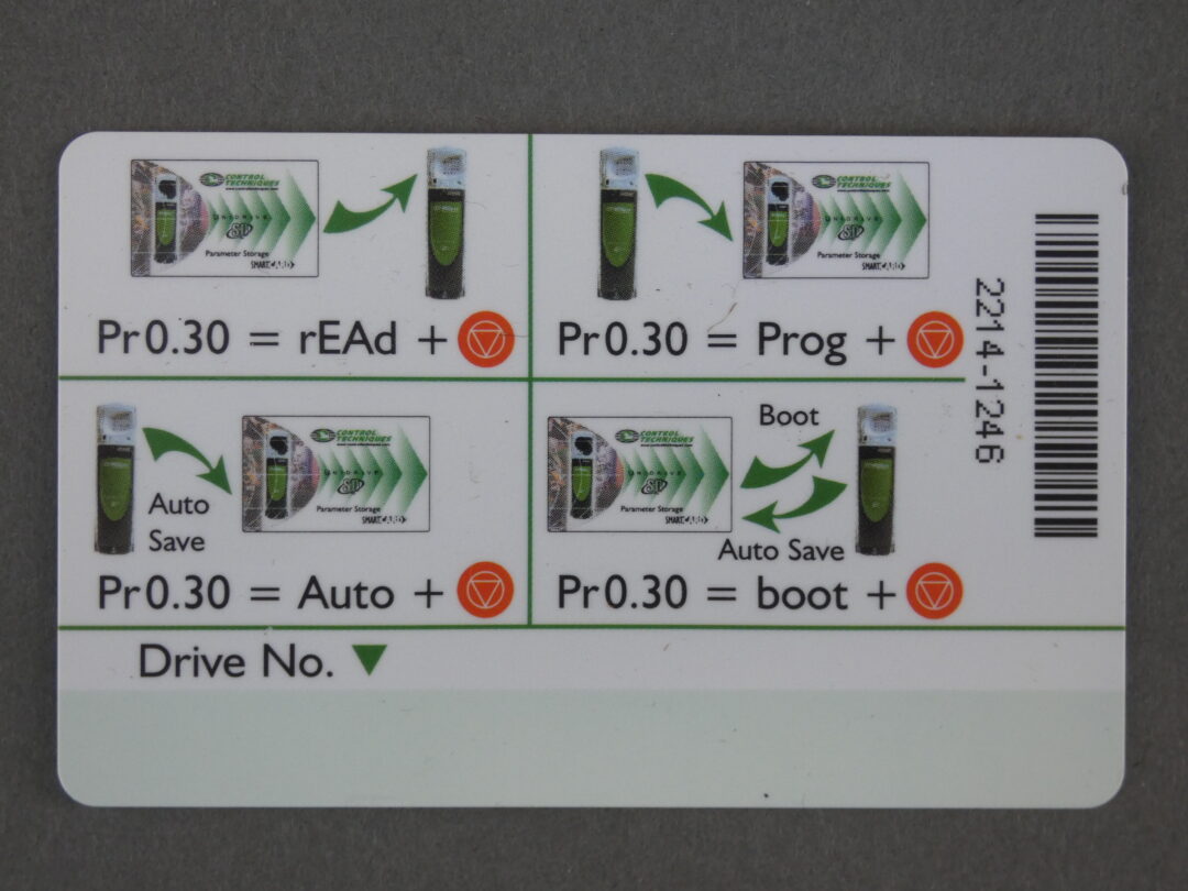 Control Techniques 2214-1246 Unidrive Parameter Storage Smartcard – GPM ...
