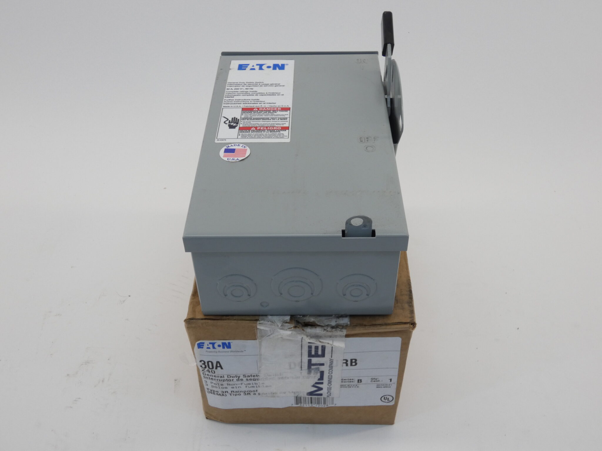 Eaton DG321URB General Duty Safety Switch, 30A, 3P – GPM Surplus