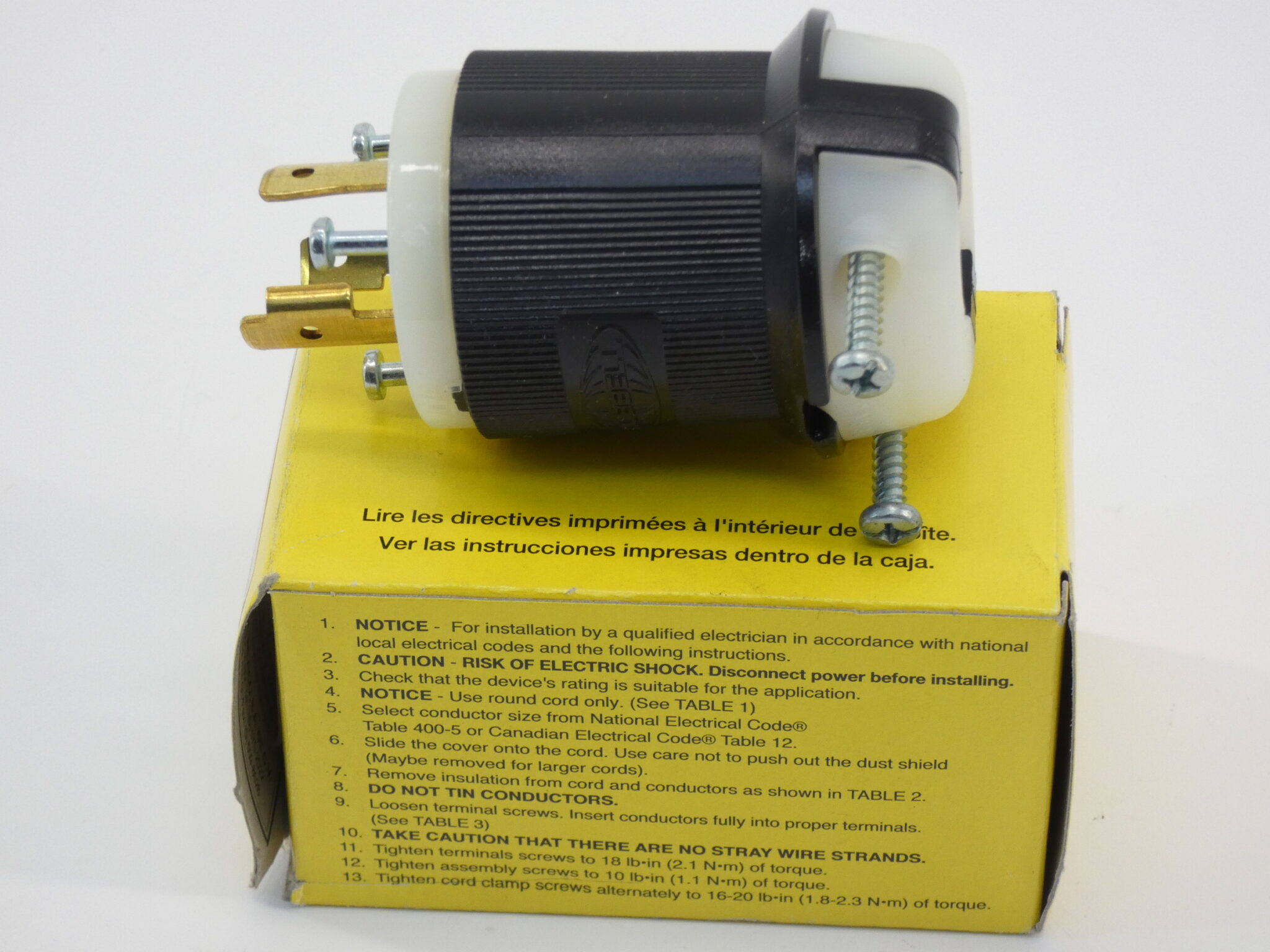 Hubbell HBL2321 Twist-Lock Plug, 20A, 250V – GPM Surplus