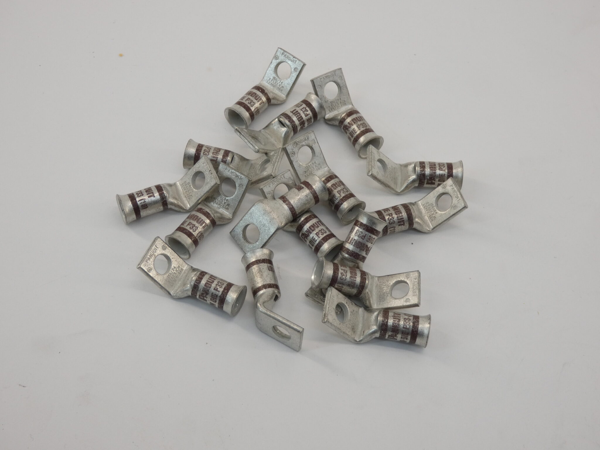 *Lot of 16* Panduit LCAF2-56M Terminal Ring Compression Lug, Brown Die ...