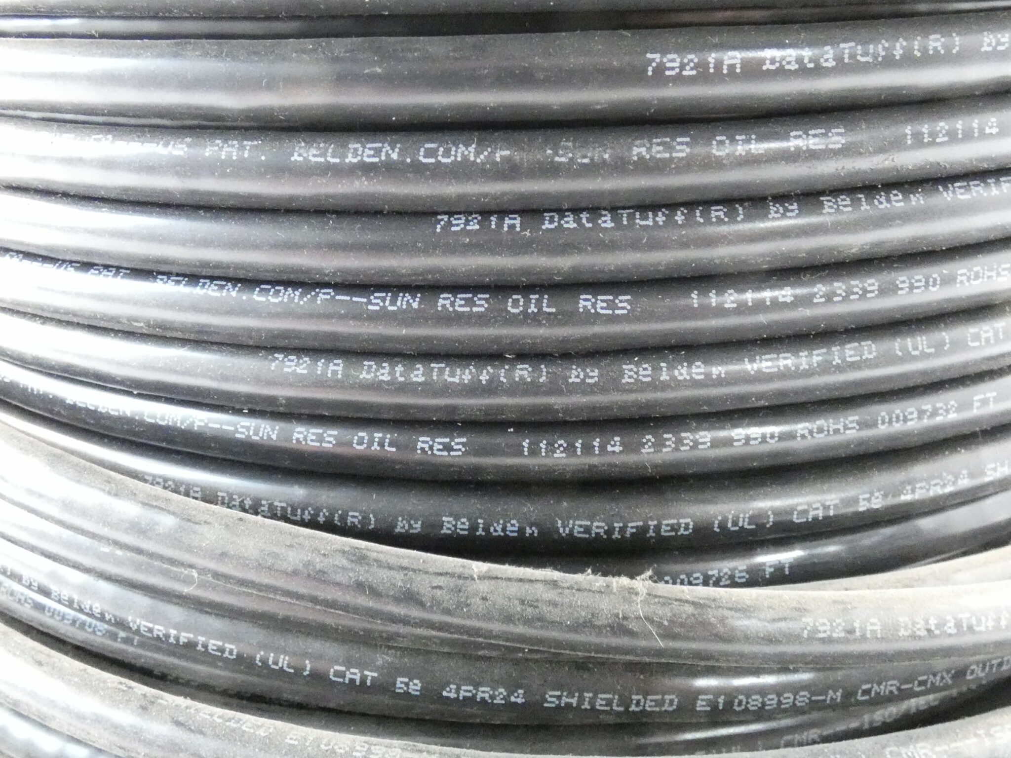 Beldon 7921A Black Communication Cable, Length Unknown – GPM Surplus