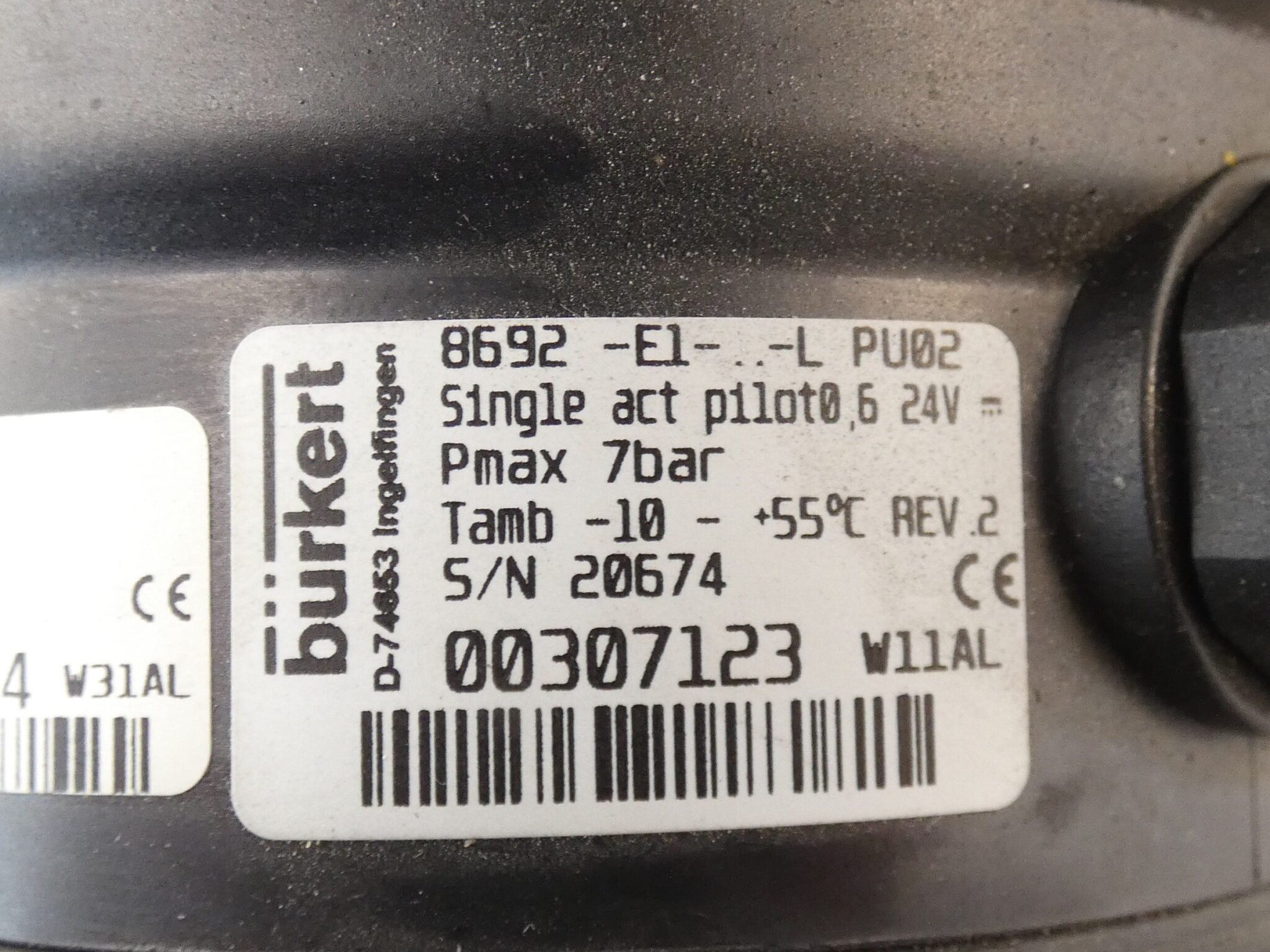 Burkert 8692 Digital Positioner Control Valve – GPM Surplus