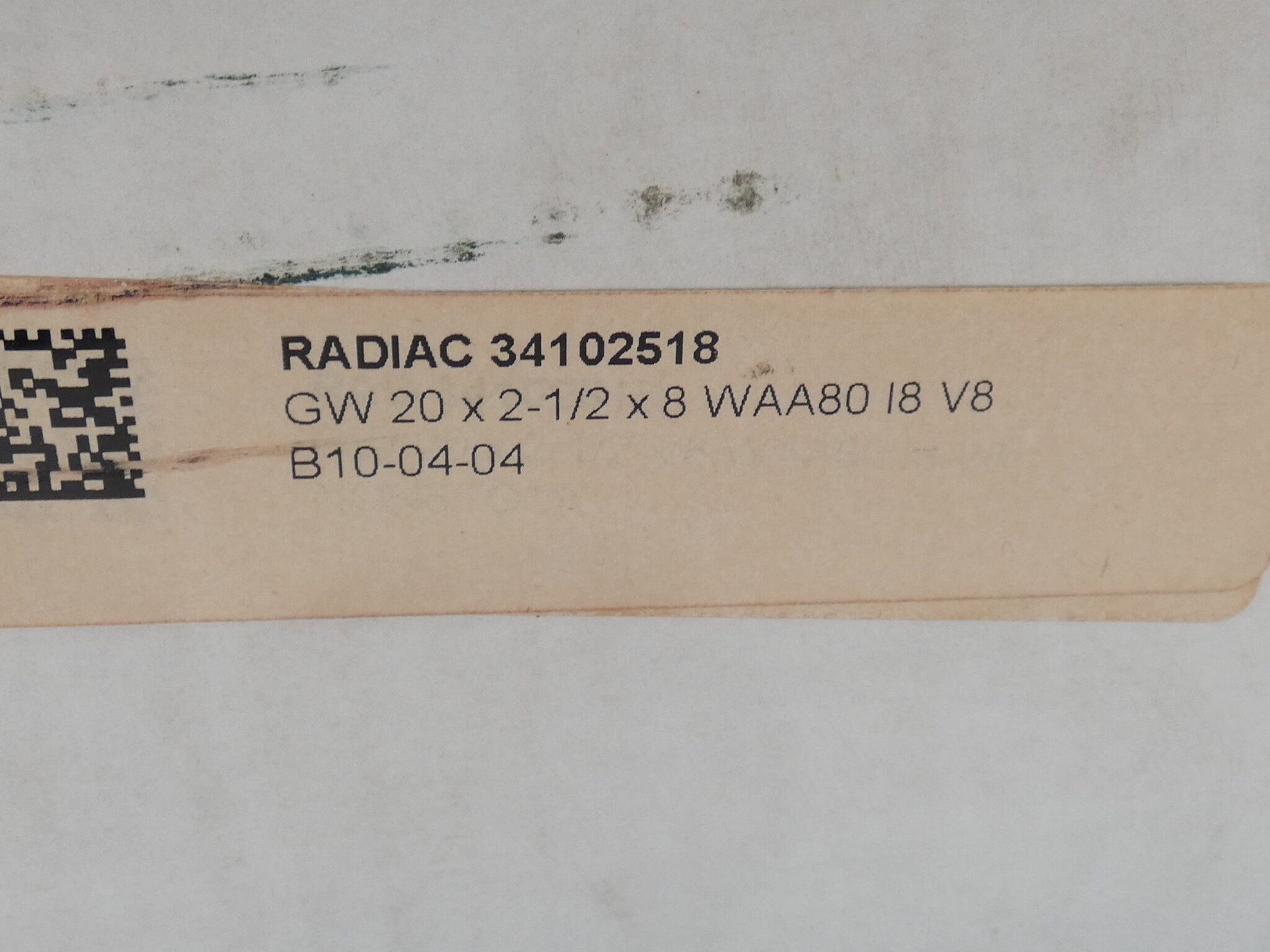 Radiac 34102518 Grinding Wheel 20″ x 2-1/2″ x 8″ – GPM Surplus