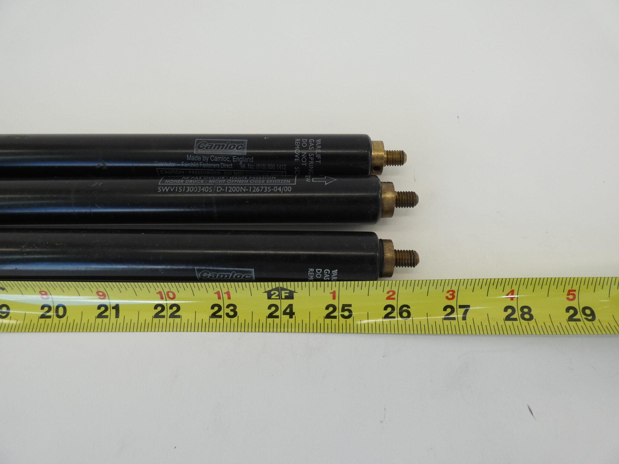 *Lot of 3* Camloc SWV1S1300340S1D-1200N-126735-04/00 Gas Spring Prop ...