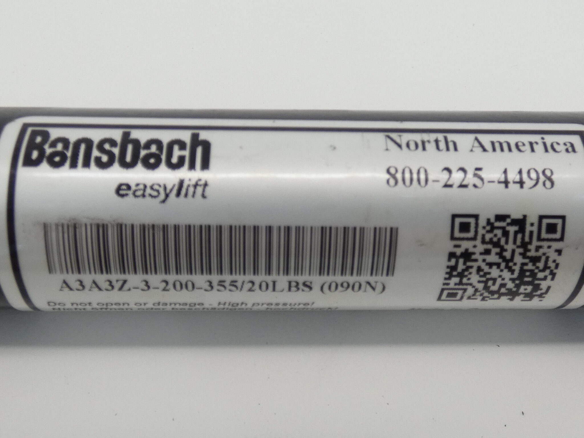 *Lot of 2* Bansbach A3A3Z-3-200-355/20LBS Gas Spring Prop Strut Shock ...