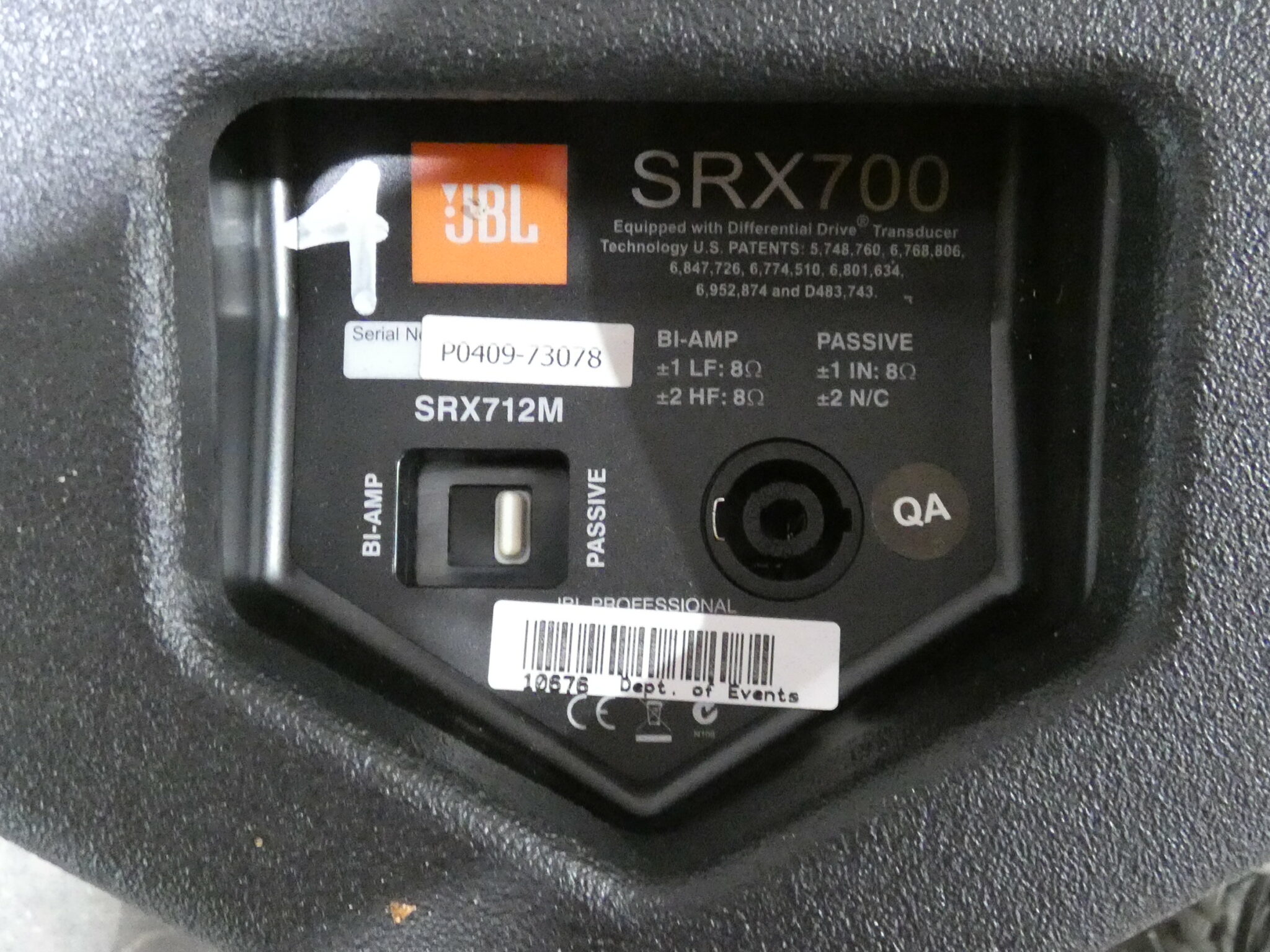 Pair of JBL SRX712M Loud Speakers w/ Case, SRX700 – GPM Surplus