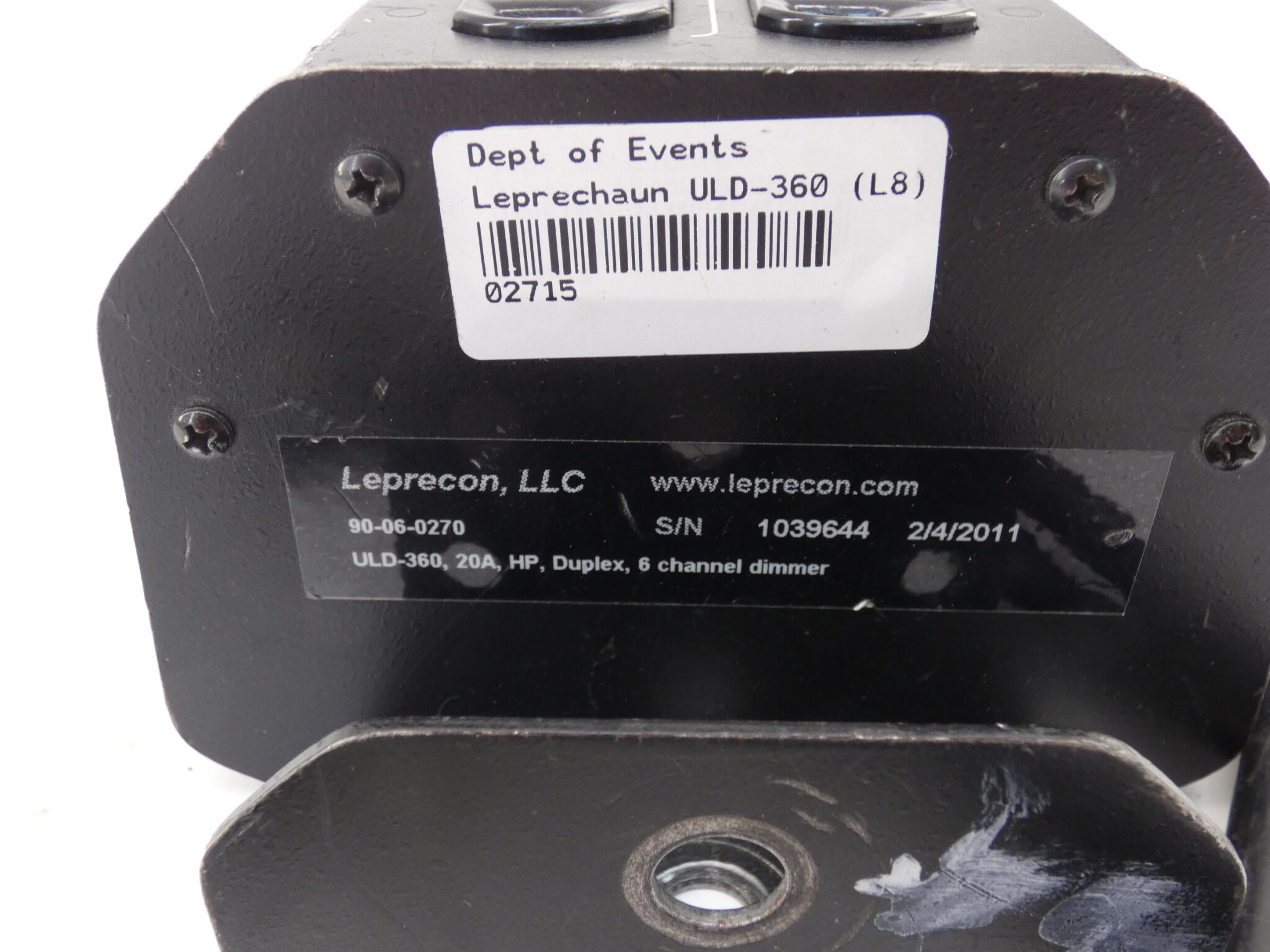 Leprecon ULD-360 Duplex 6-Channel Dimmer, 20A, 1800W, – GPM Surplus