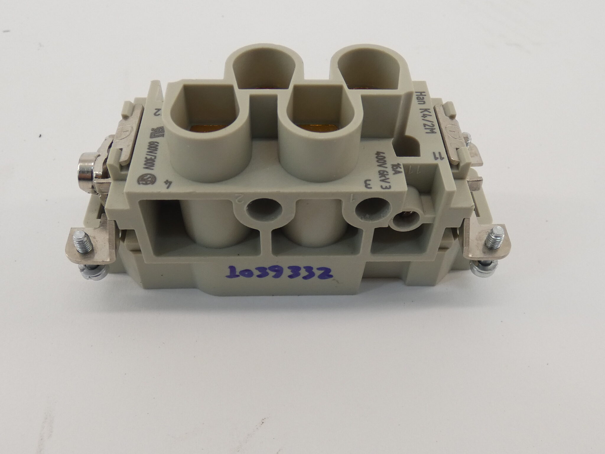 Harting Han K4/2M Male Connector – GPM Surplus