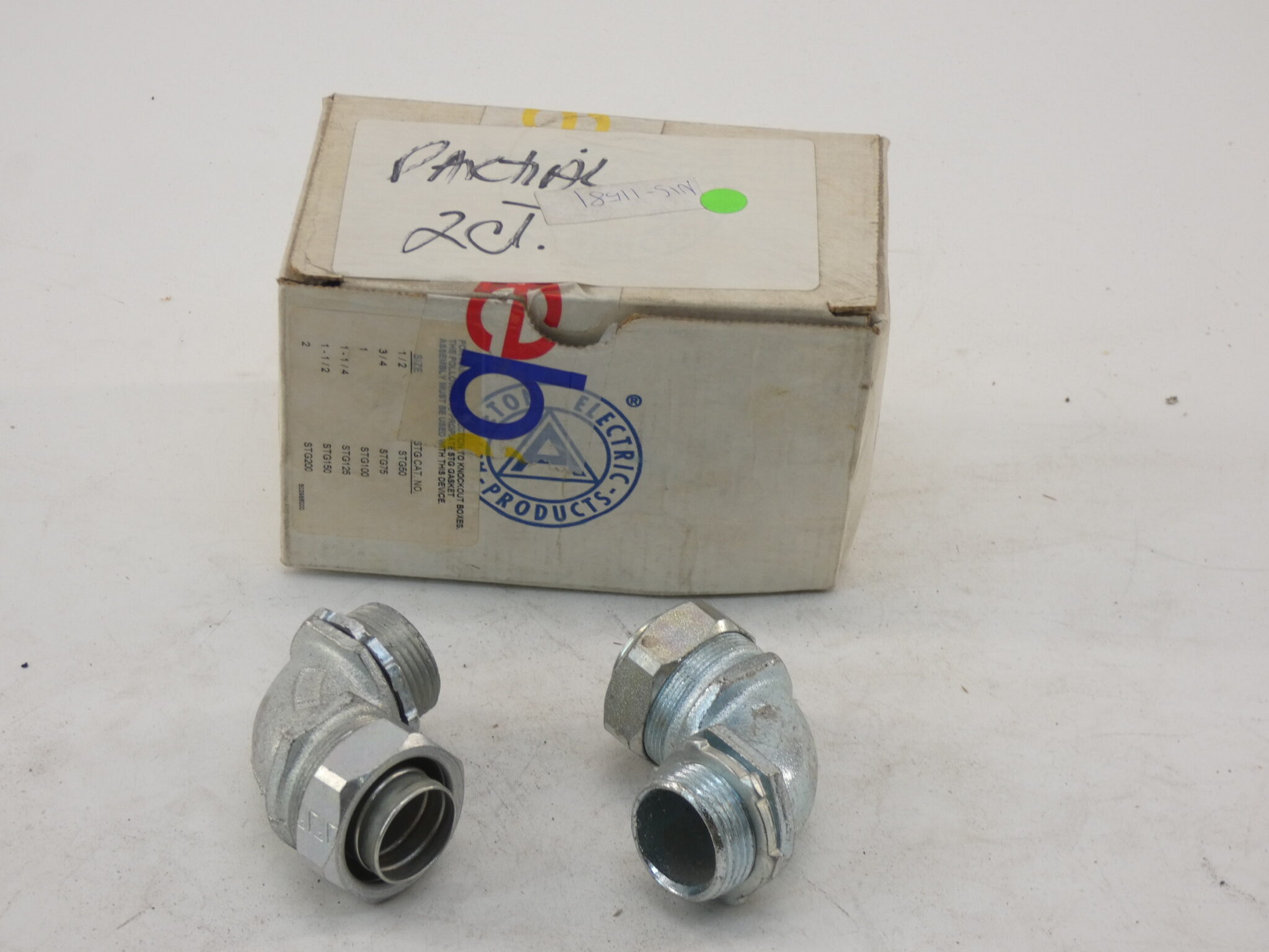 *Lot of 2* Appleton ST-90100 90 Deg Conduit Connectors, 1″ – GPM Surplus