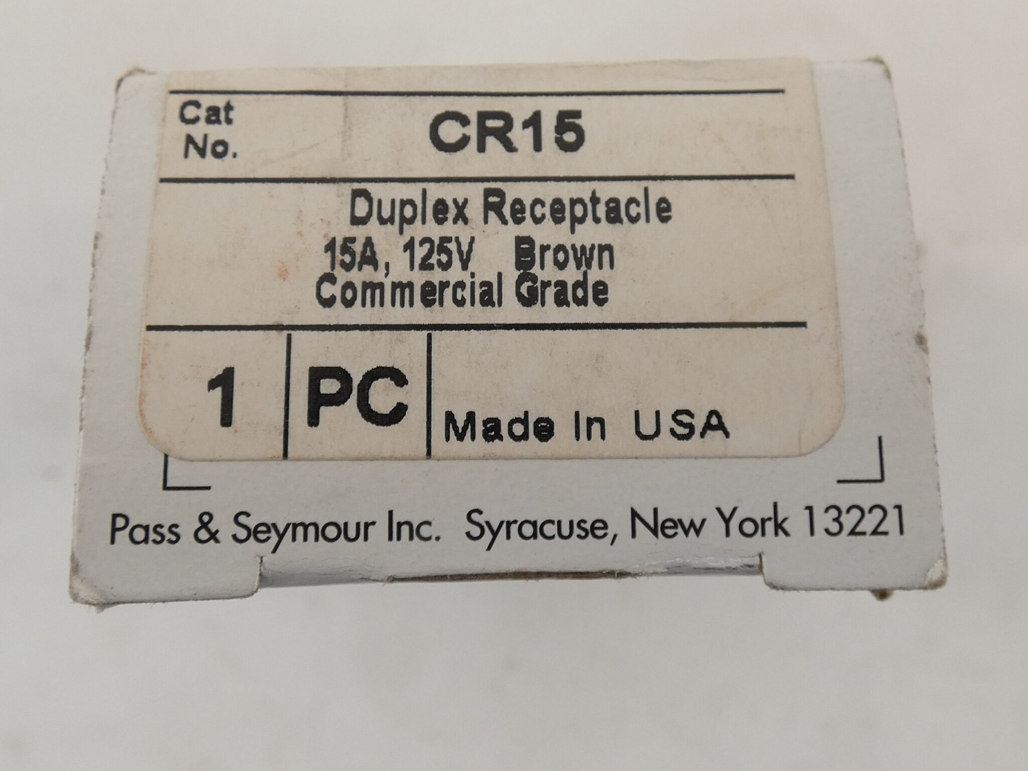 *Lot of 2* Legrand Pass & Seymour CR15 Brown Duplex Receptacles 15A ...